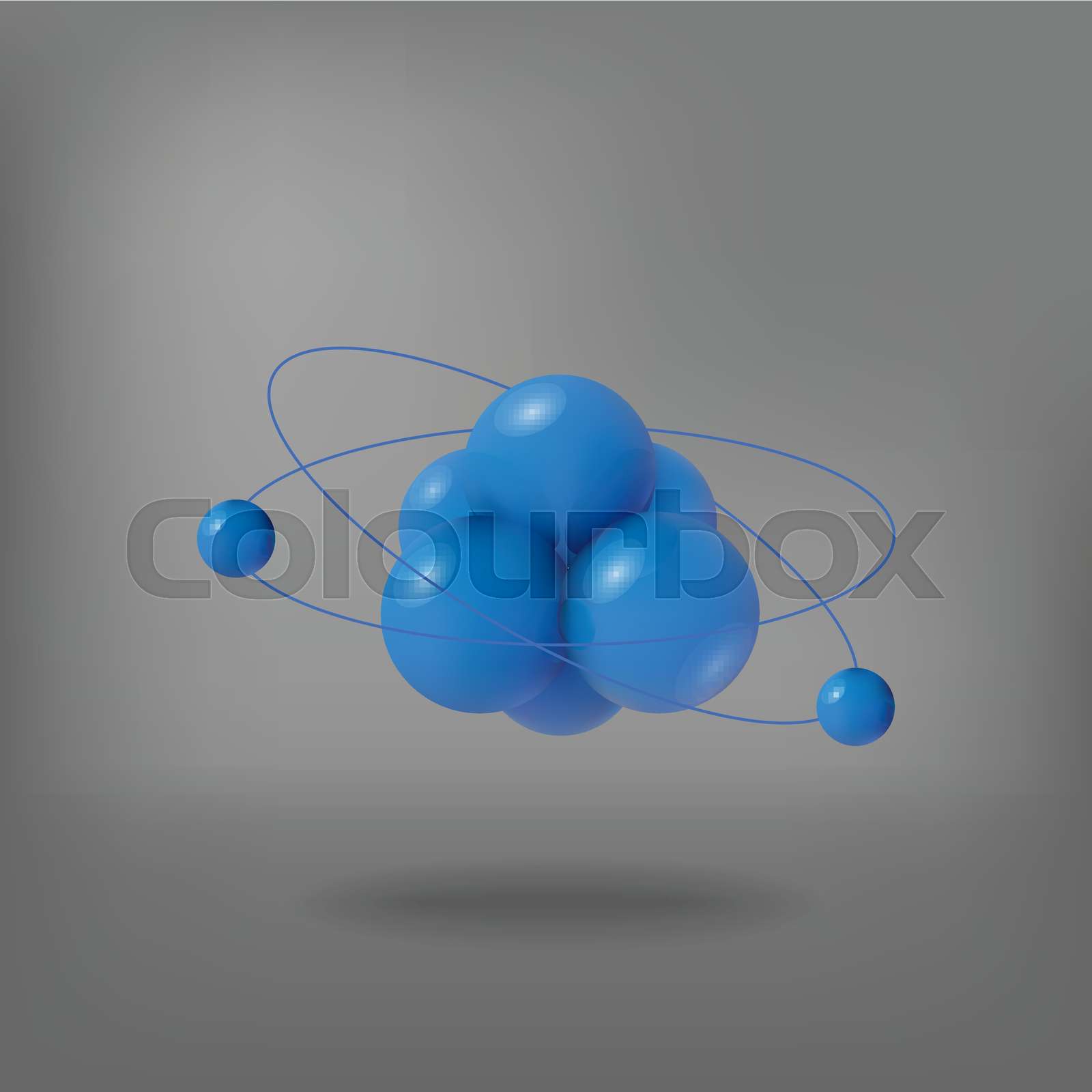 3d molecule structure. | Stock vector | Colourbox