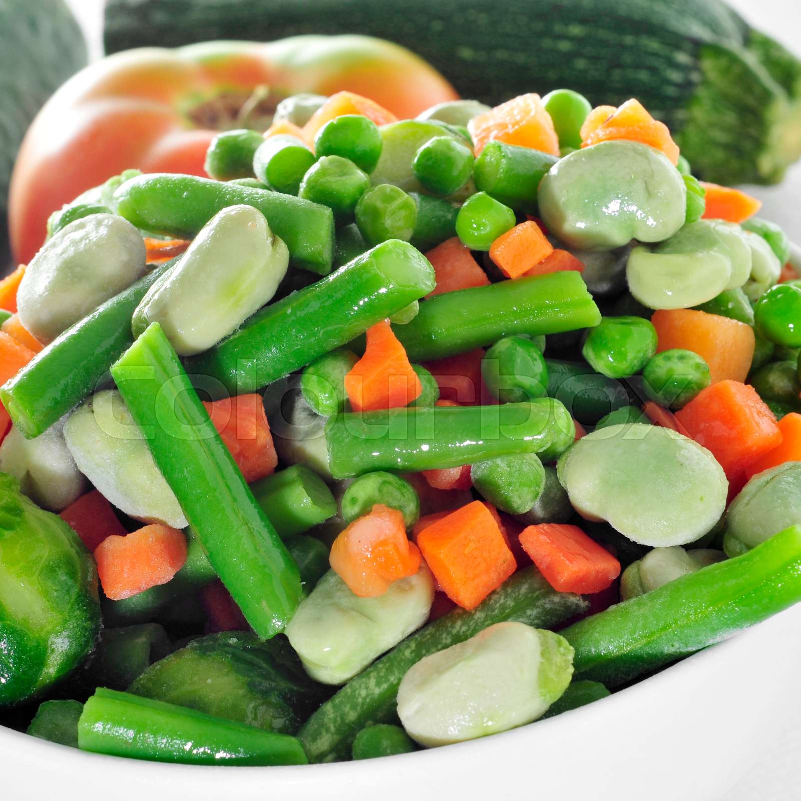 cooked mixed vegetables | Stock image | Colourbox