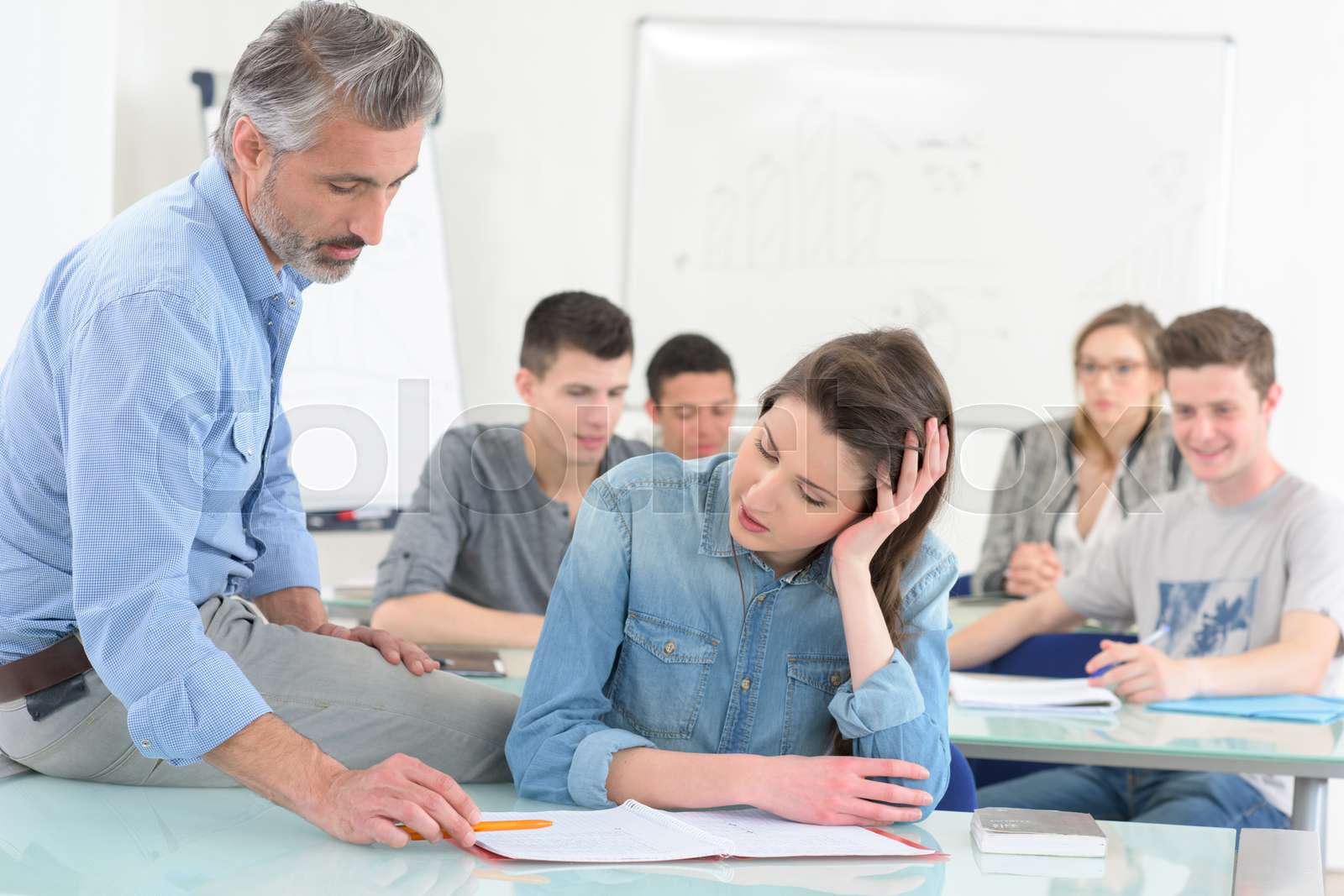 students in class | Stock image | Colourbox