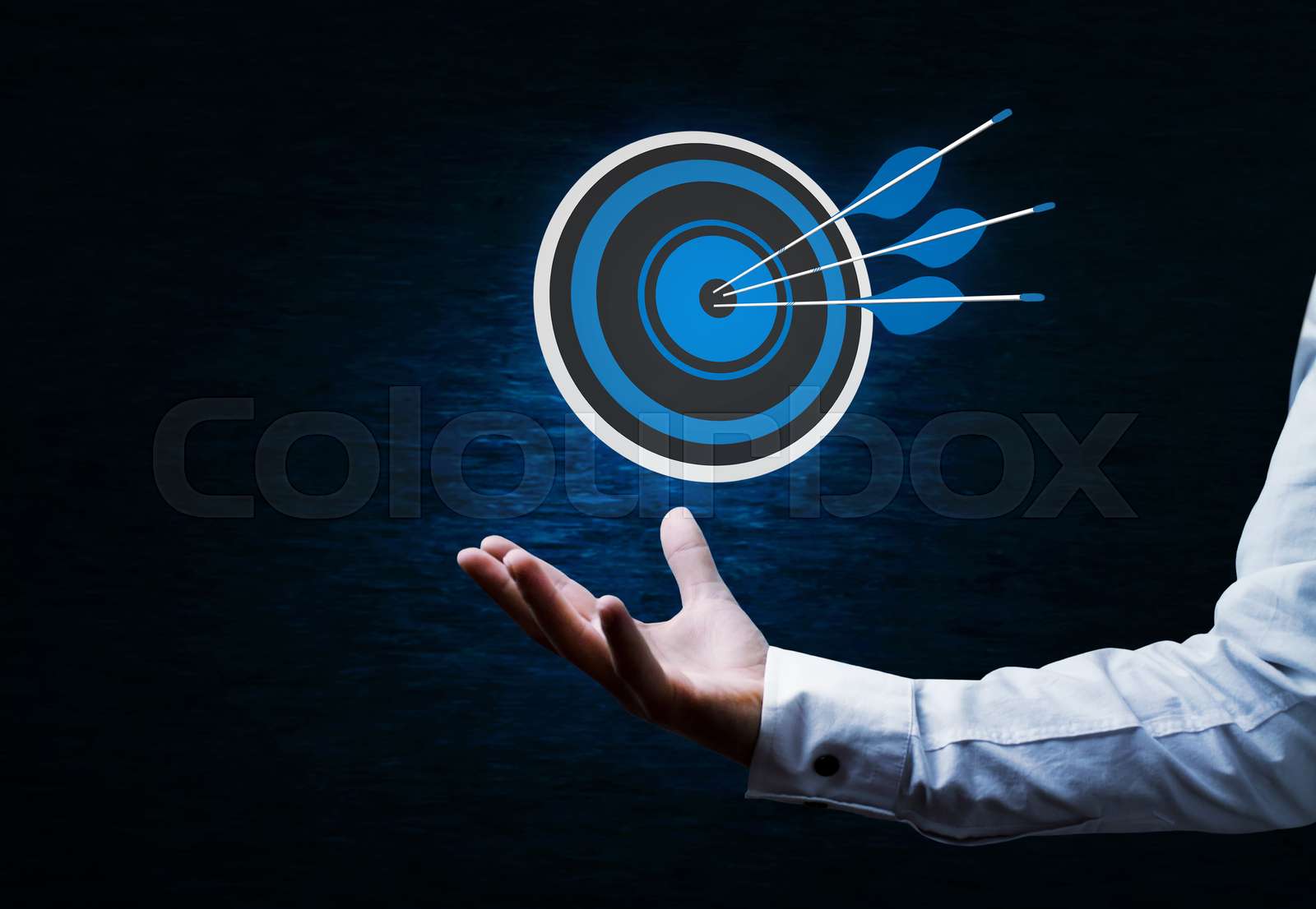 Concept of business target. | Stock image | Colourbox