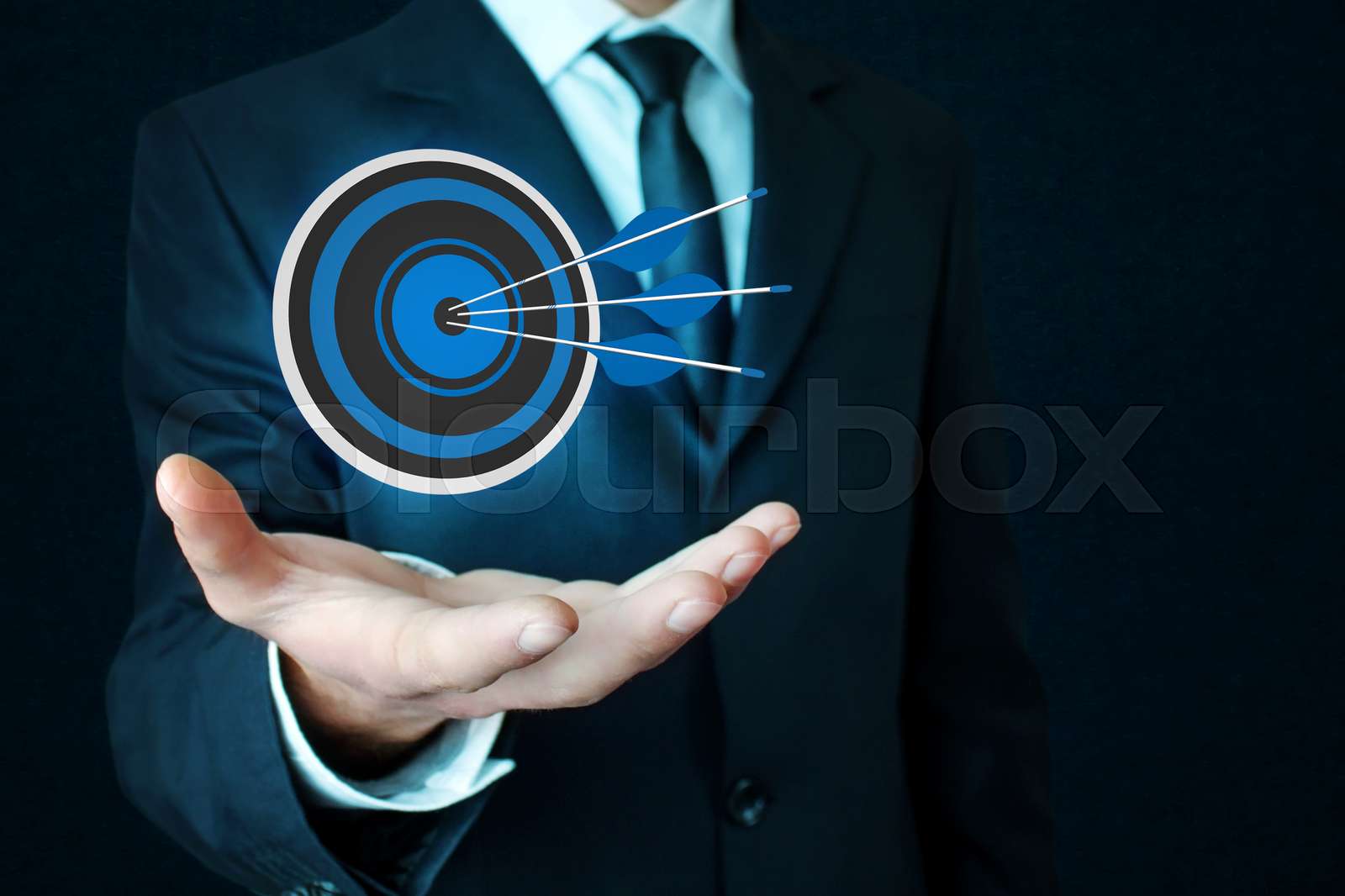 Concept of business target. | Stock image | Colourbox