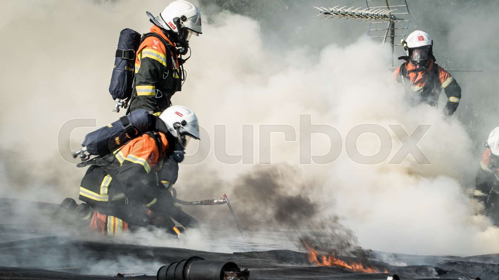 Building fire | Stock image | Colourbox