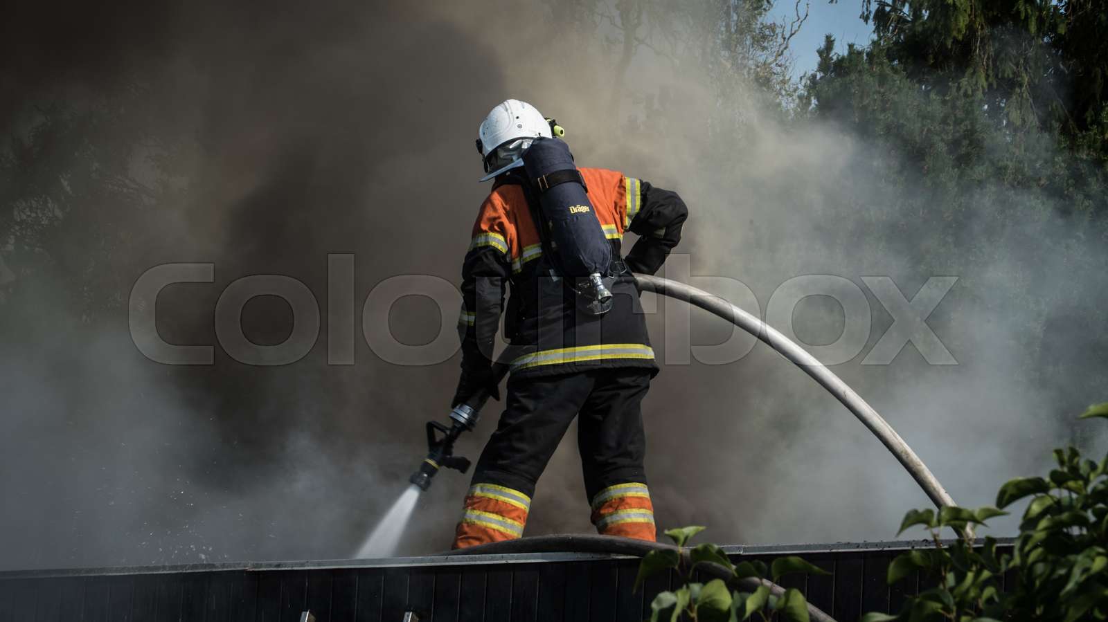 Building fire | Stock image | Colourbox