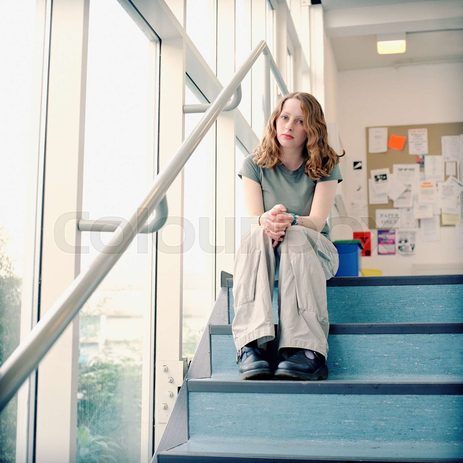 Lonely student | Stock image | Colourbox