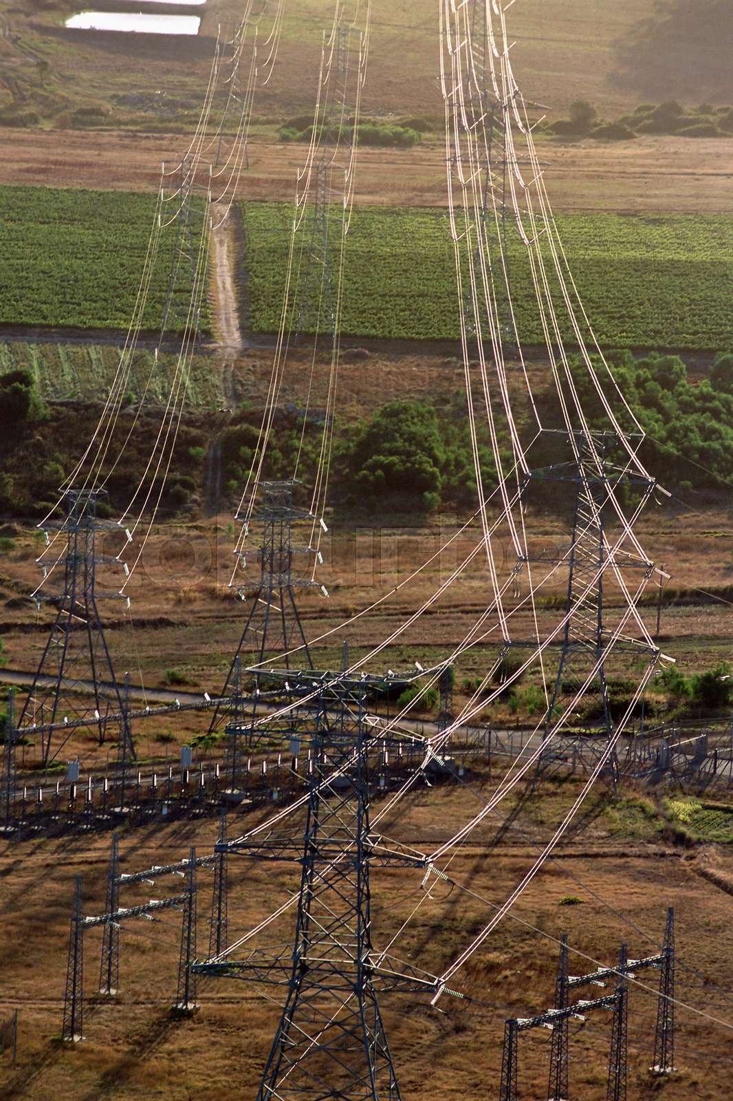 Electricity pylon | Stock image | Colourbox