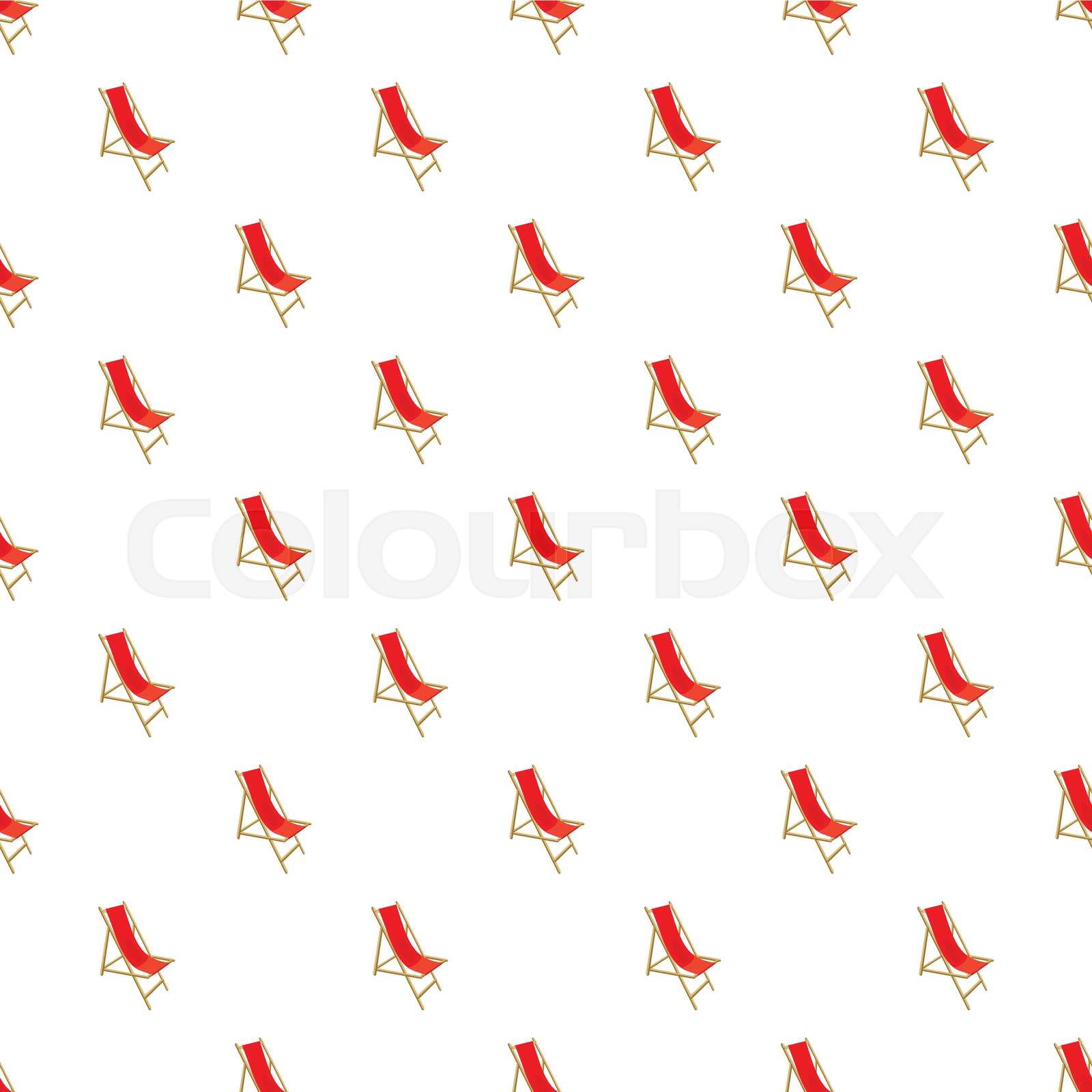Beach chair pattern | Stock vector | Colourbox