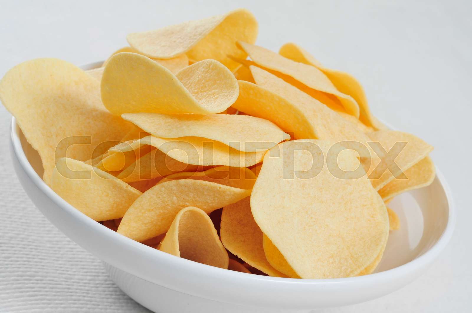 low fat potato chips | Stock image | Colourbox