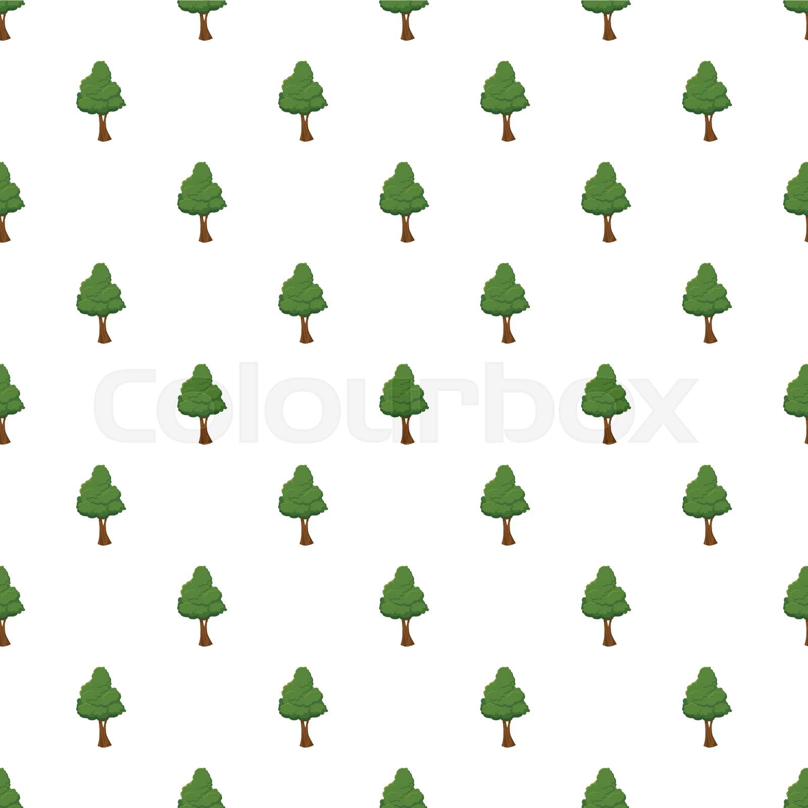 Green tree pattern | Stock vector | Colourbox