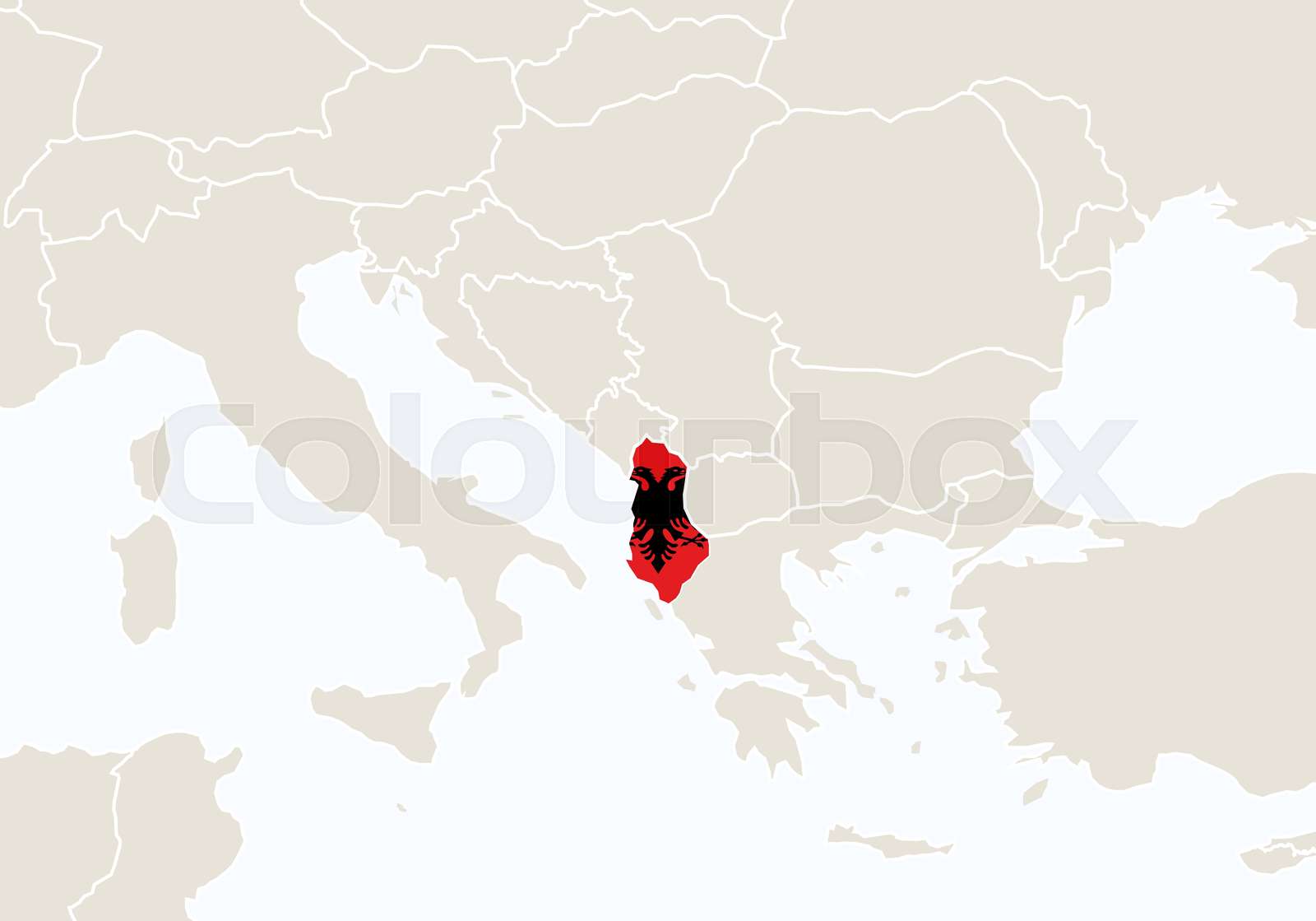 Albania Map Europe