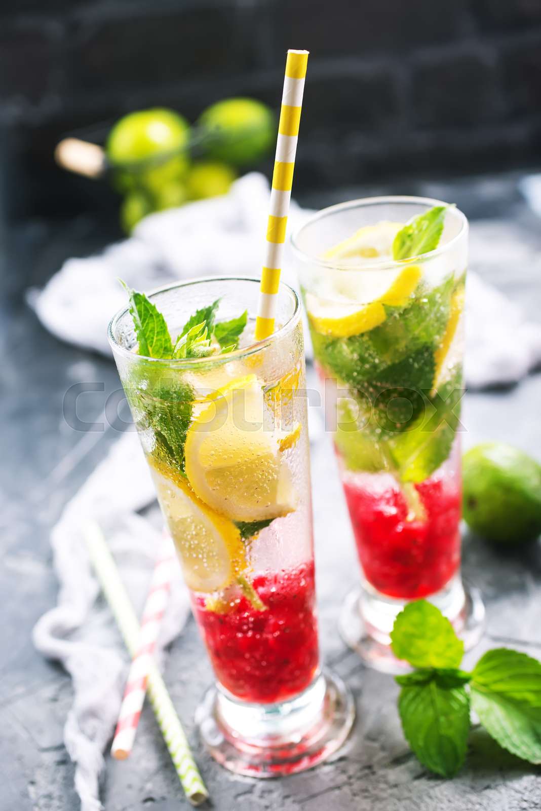cold fruit drink | Stock image | Colourbox