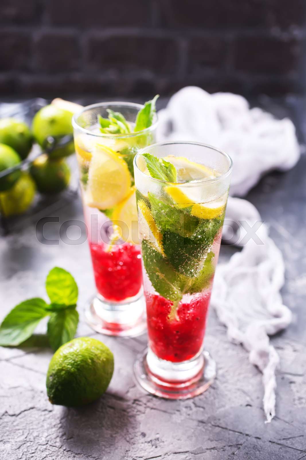 cold fruit drink | Stock image | Colourbox