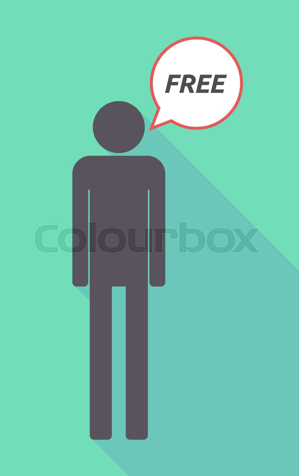 frei, figur, icon | Stock-Vektor | Colourbox