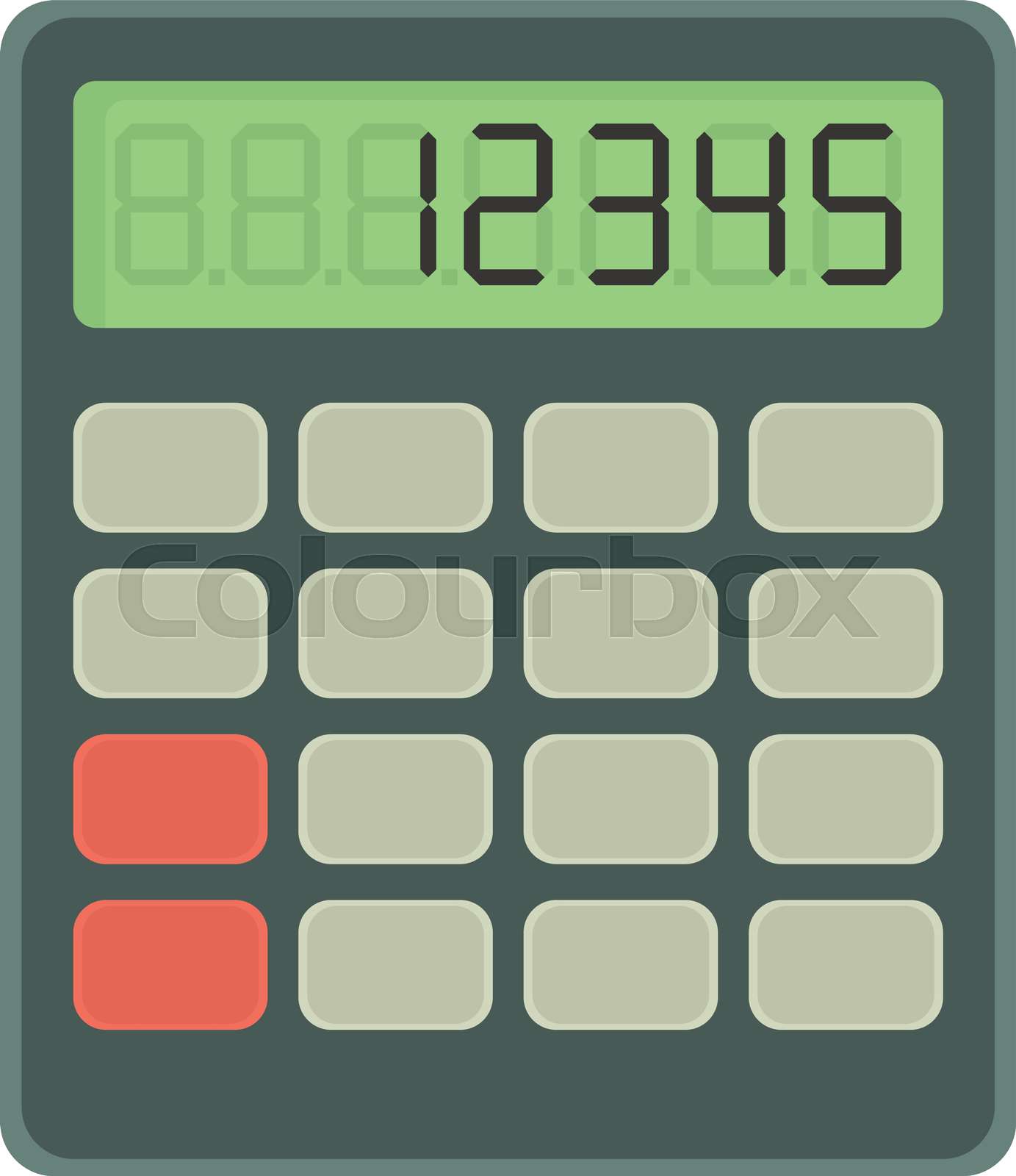 rechner, icon, cartoon | Stock-Vektor | Colourbox