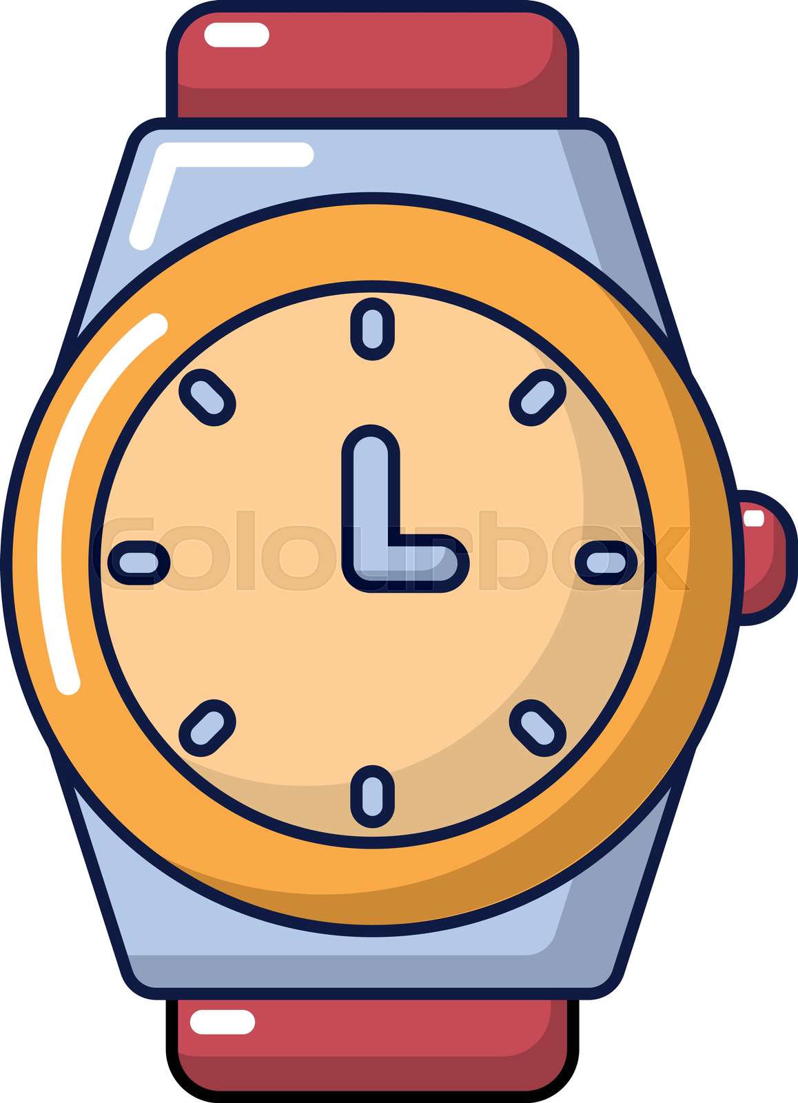 uhr, cartoon, icon | Stock-Vektor | Colourbox