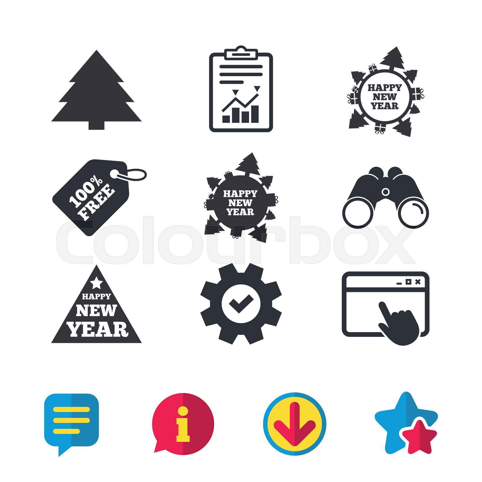jul, app, symbol | Stock vektor | Colourbox