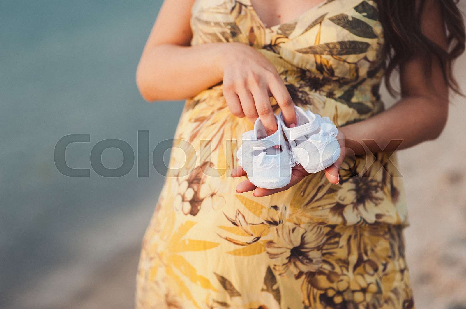 Pregnant Women Belly Stock Image Colourbox