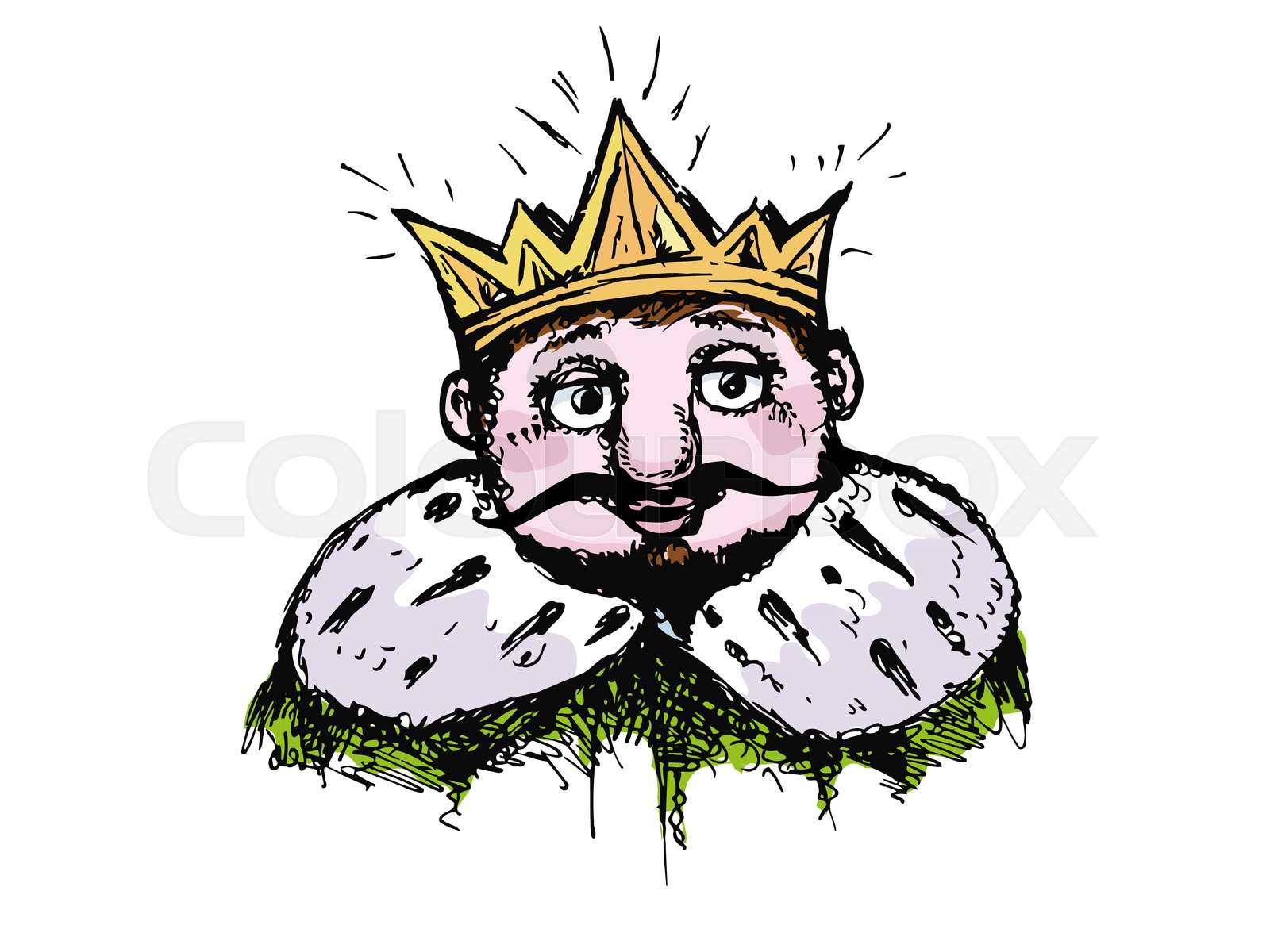 Vector image of the king. | Stock vector | Colourbox