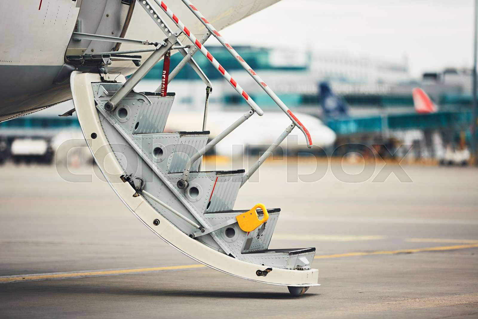 Steps to the plane | Stock image | Colourbox