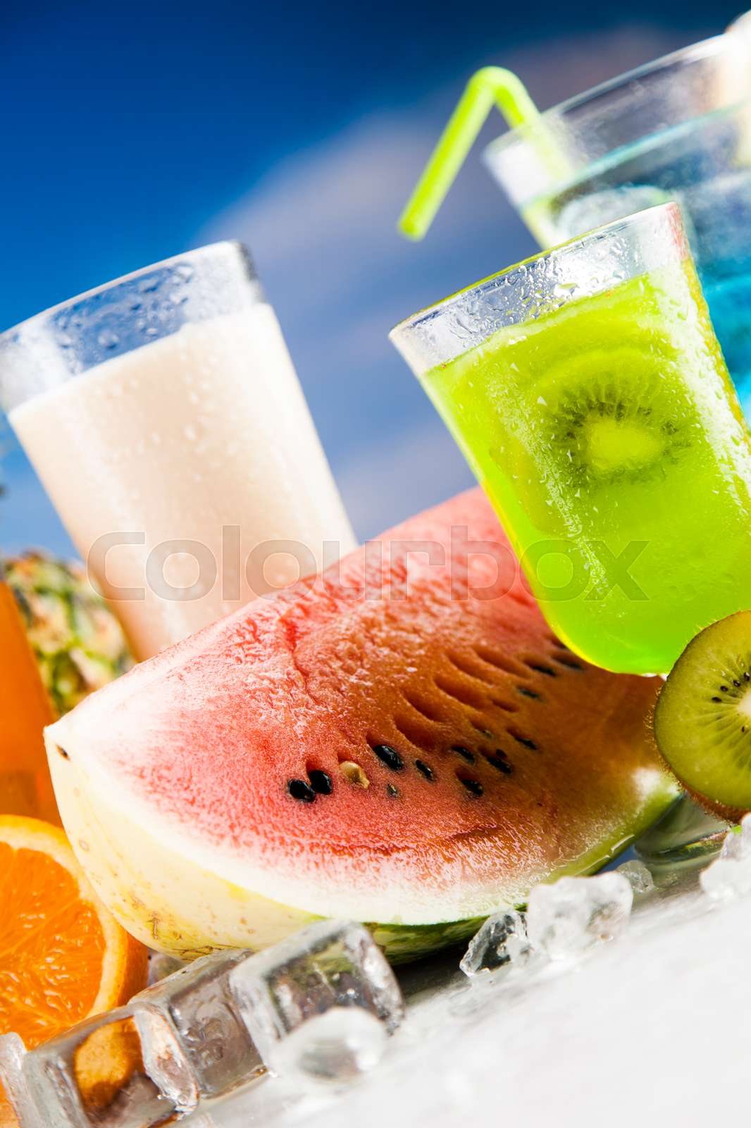 Exotic alcohol drinks | Stock image | Colourbox