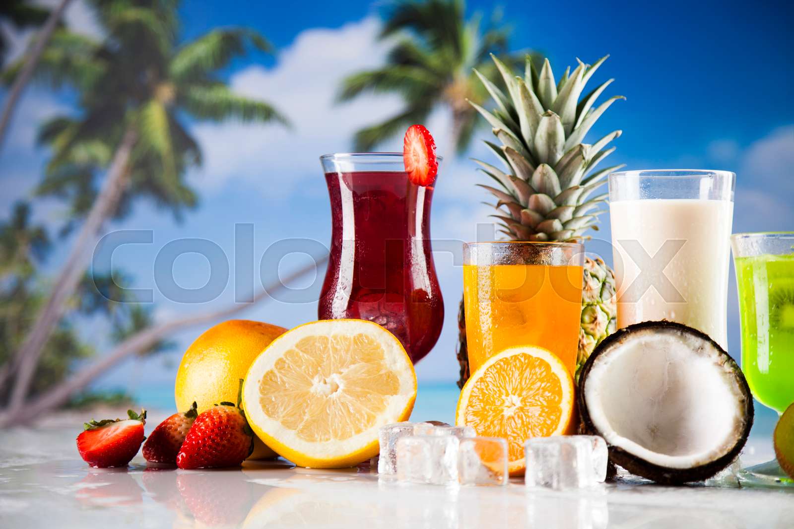Exotic alcohol drinks | Stock image | Colourbox