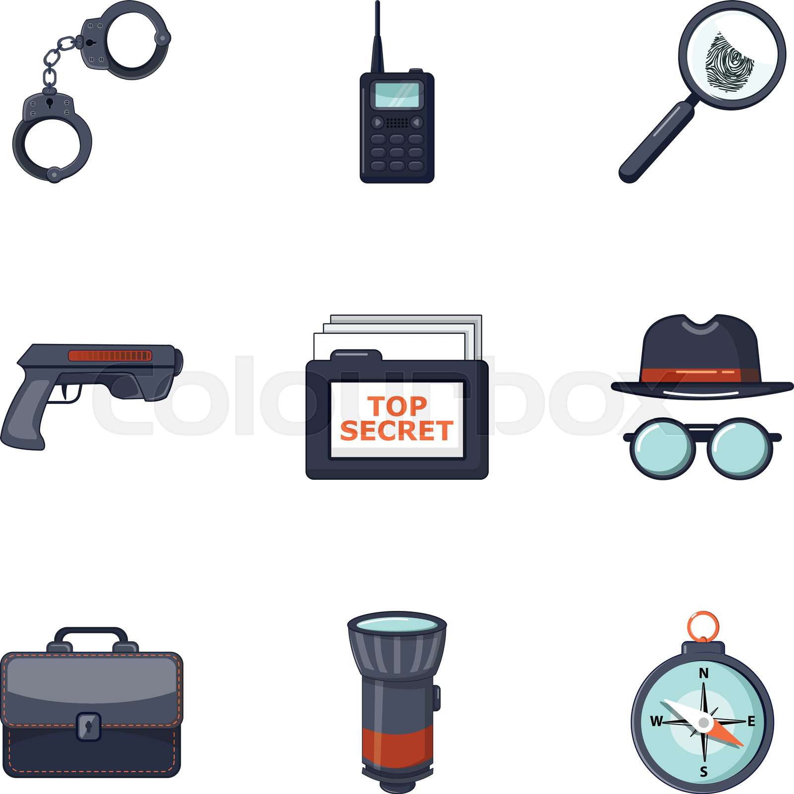 detektiv, icon, icons | Stock-Vektor | Colourbox