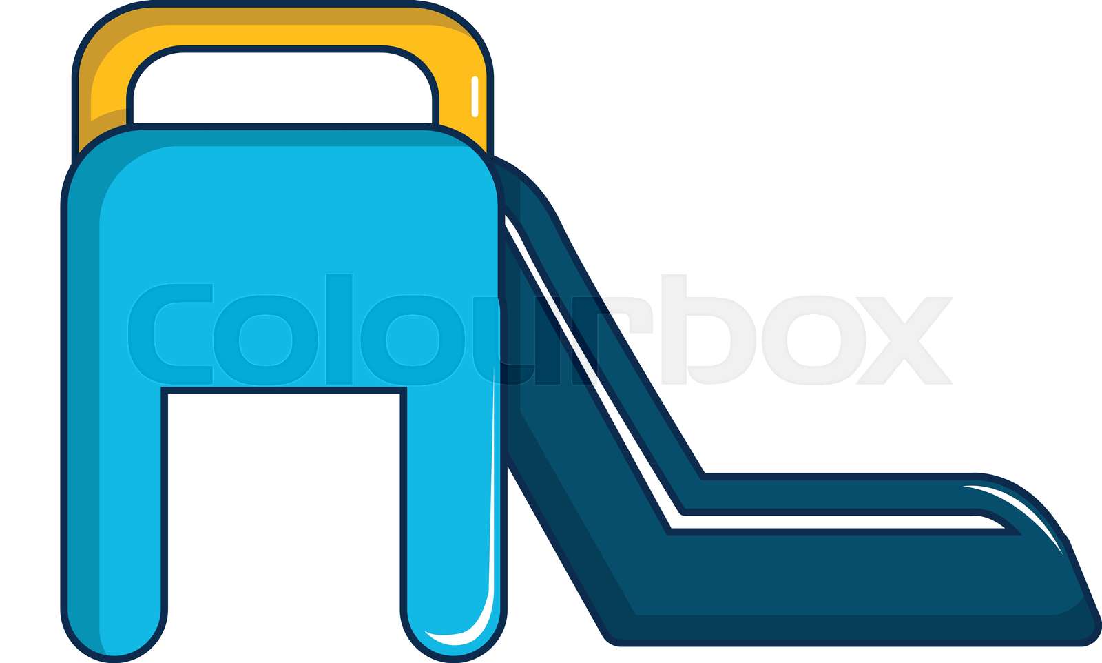 Children slide icon, cartoon style | Stock vector | Colourbox