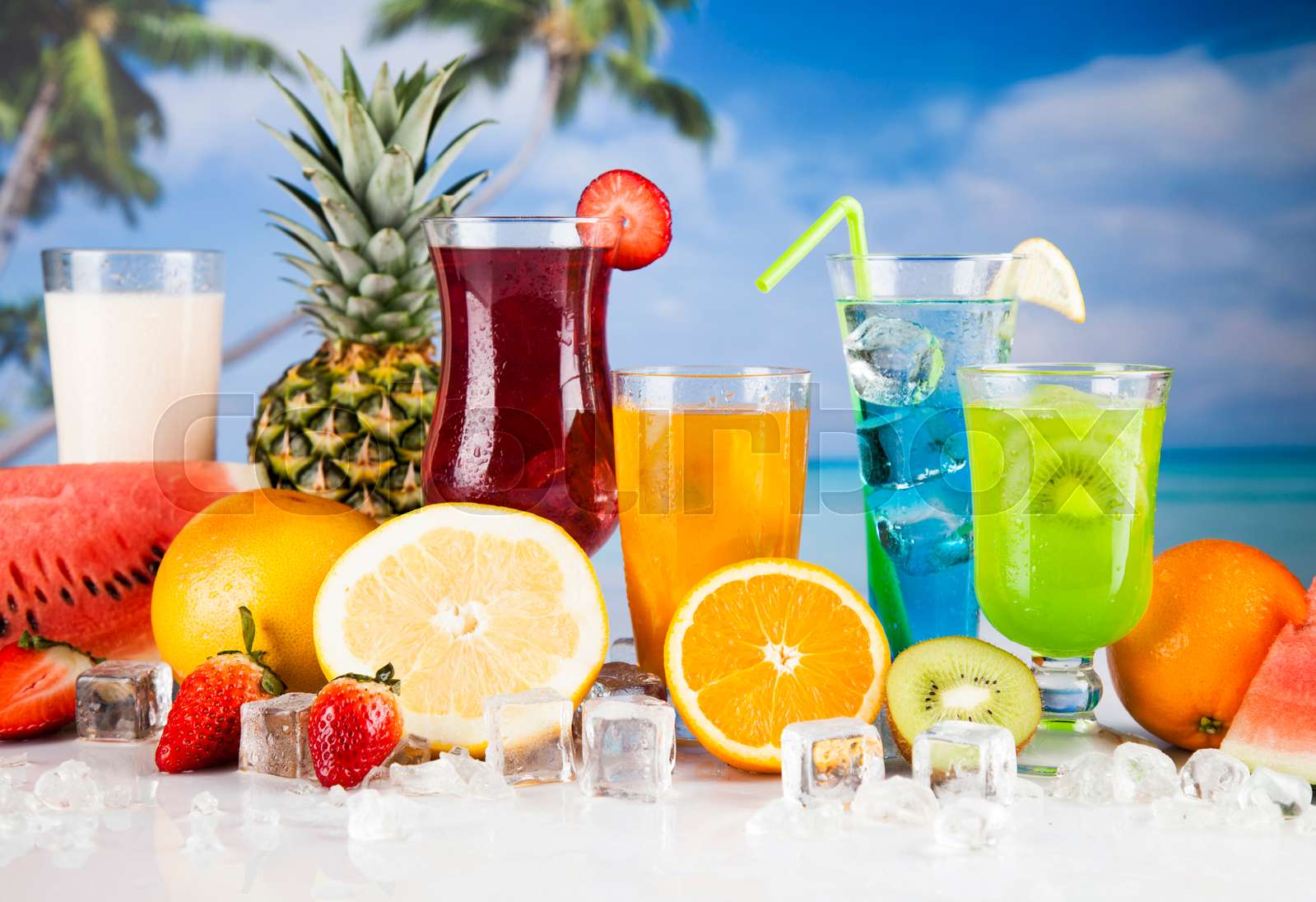 Exotic alcohol drinks | Stock image | Colourbox
