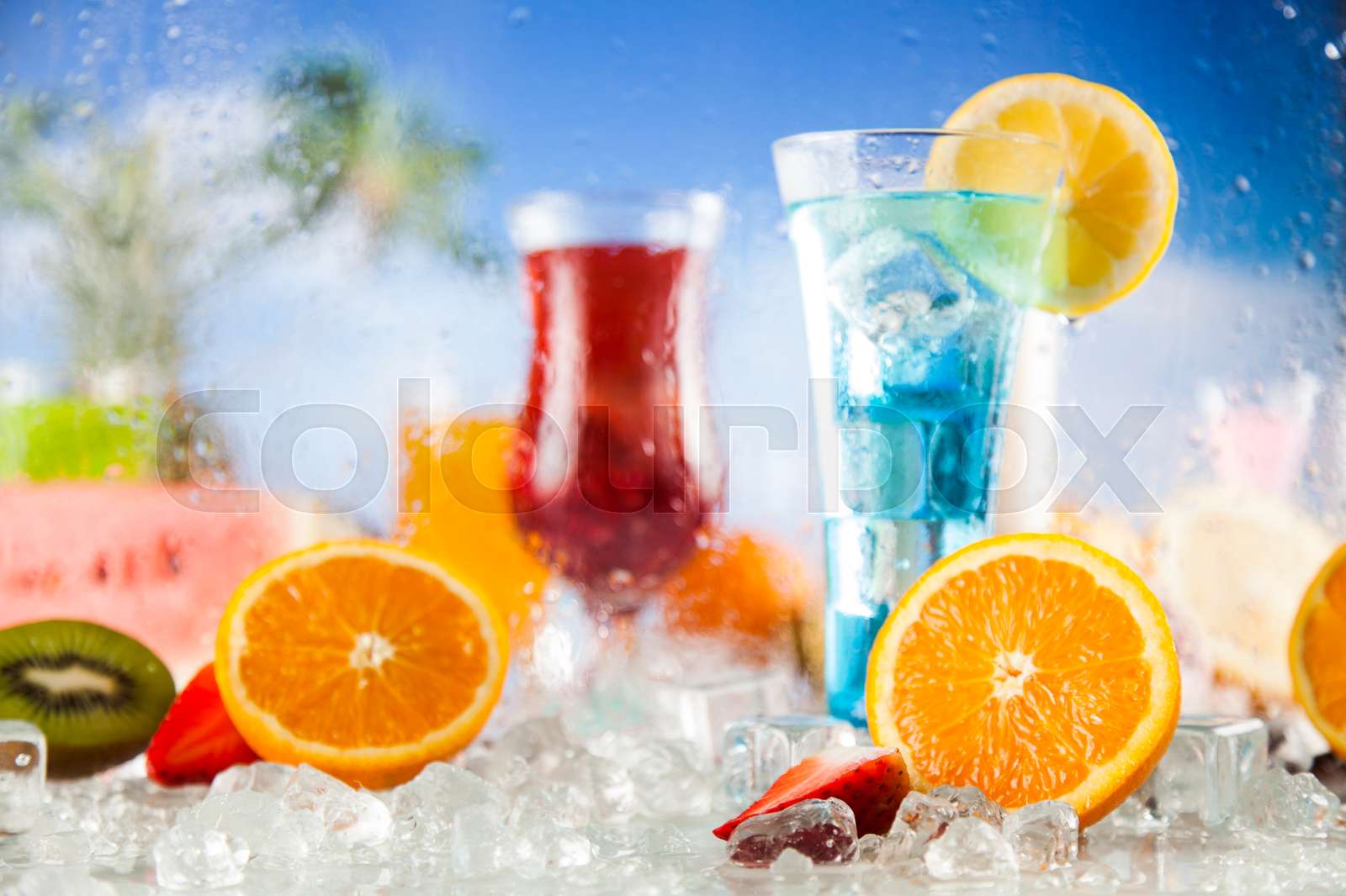 Exotic alcohol drinks | Stock image | Colourbox