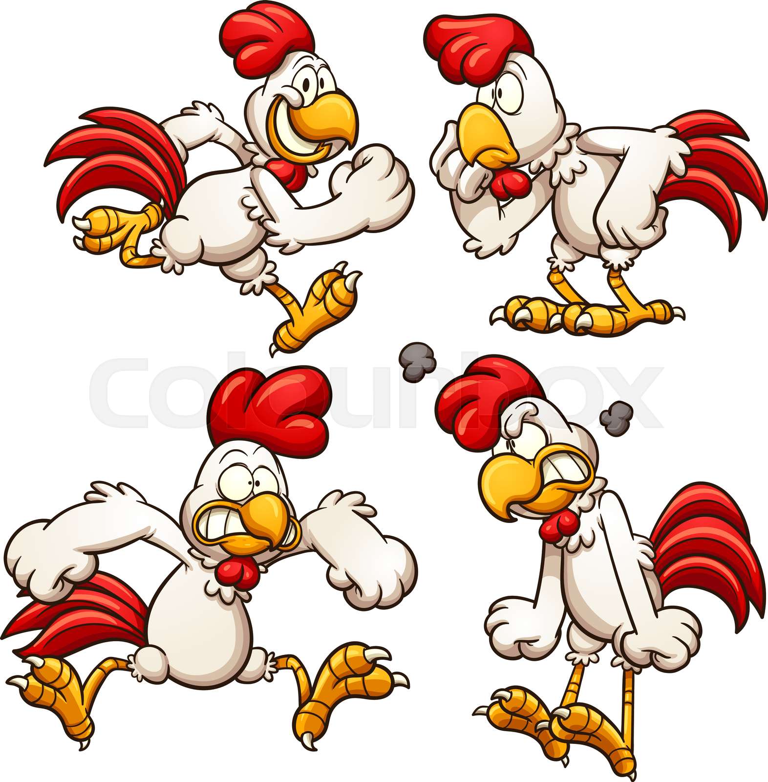 Cartoon chicken | Stock vector | Colourbox