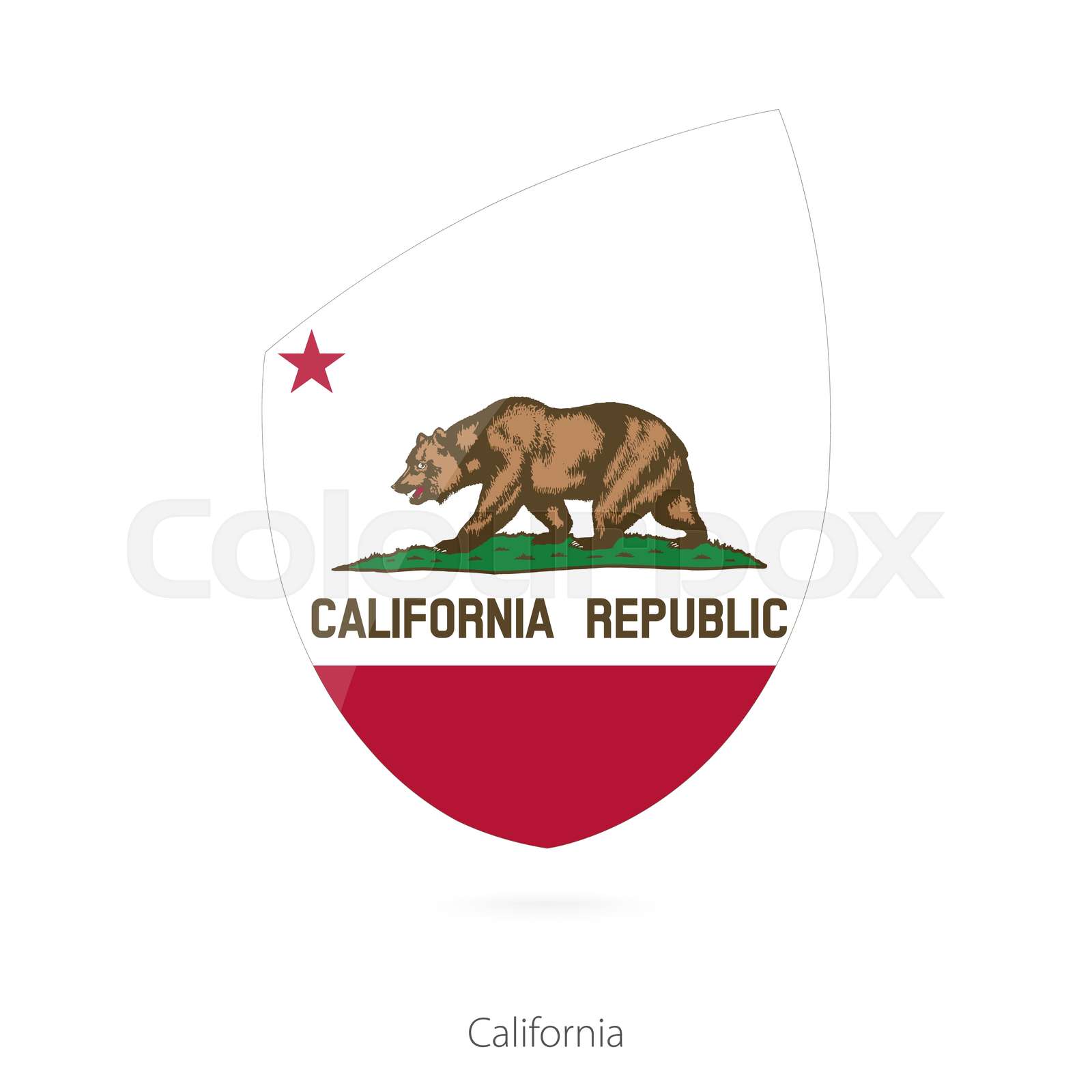 California flag | Stock vector | Colourbox