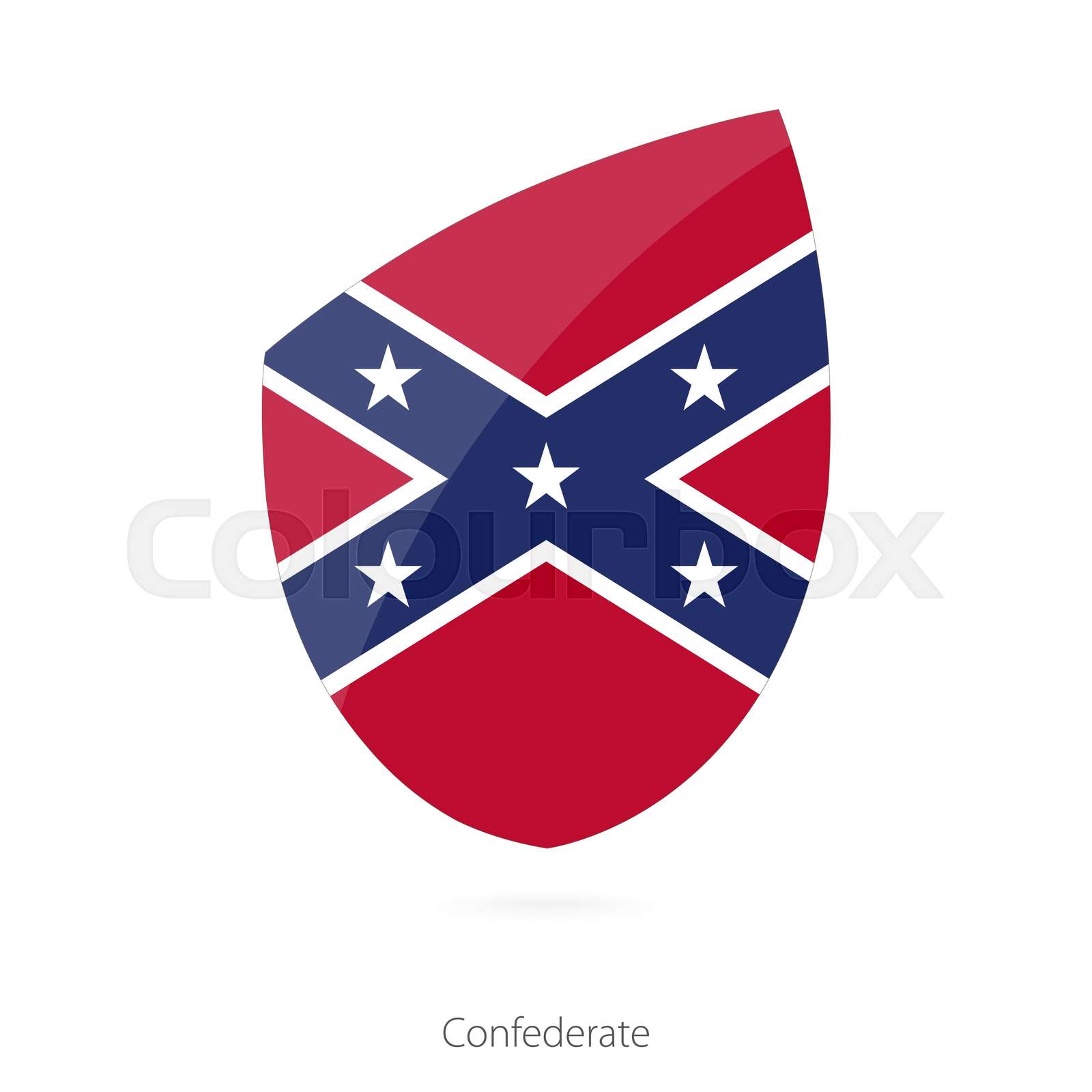 Flag of Confederate. | Stock vector | Colourbox