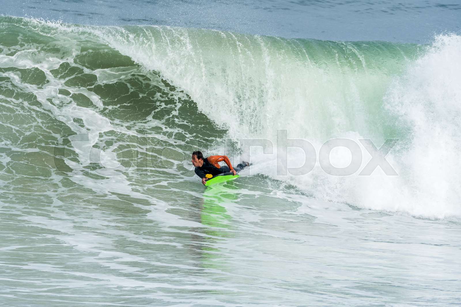 Bodyboarder in action | Stock image | Colourbox