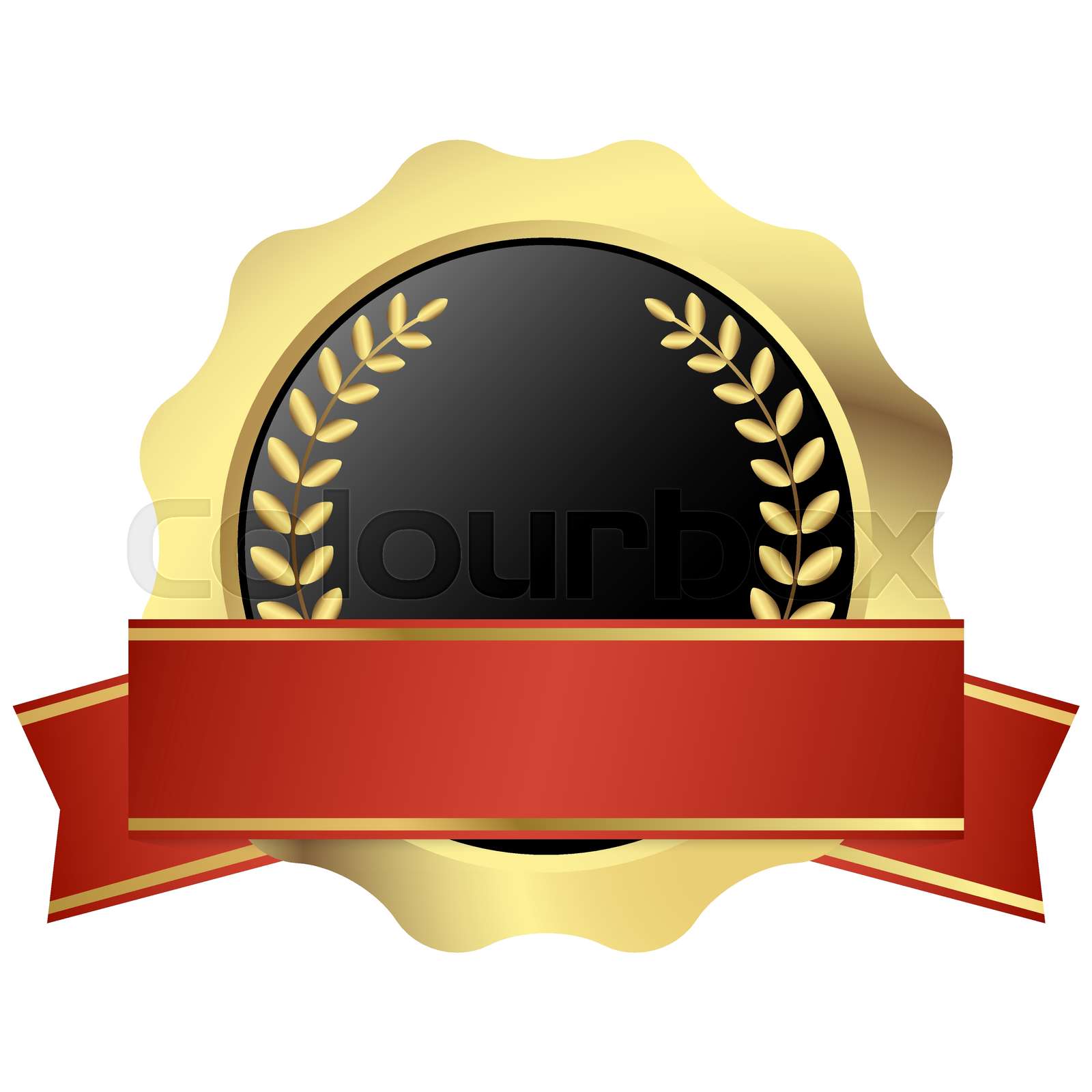 template seal with banner | Stock vector | Colourbox