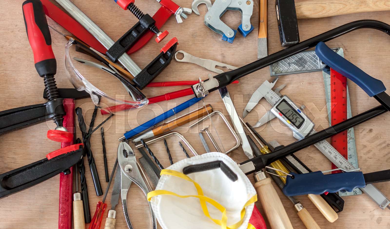 many different tools in mess | Stock image | Colourbox