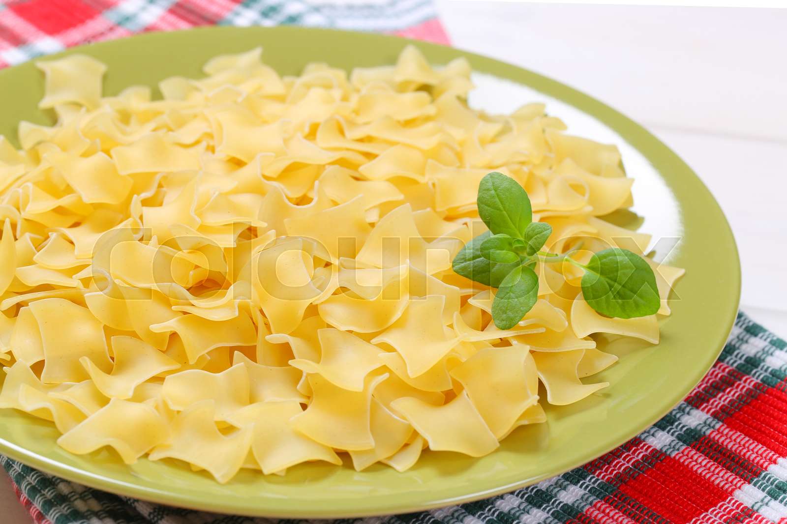 quadretti - square shaped pasta | Stock image | Colourbox