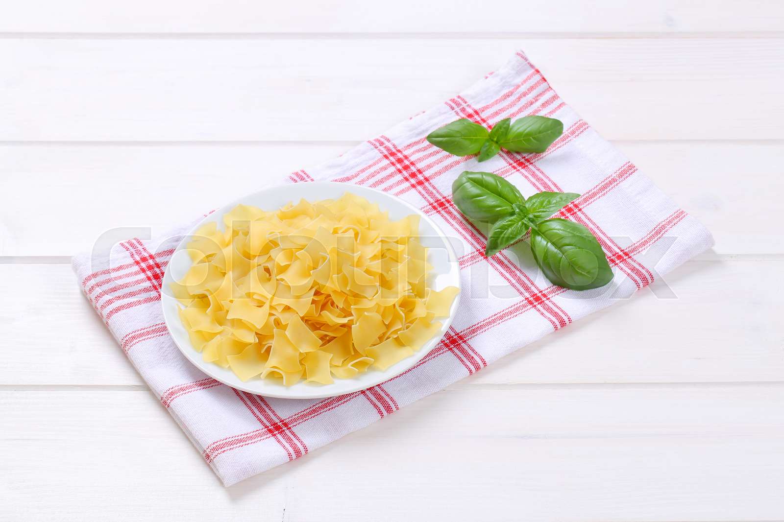 quadretti - square shaped pasta | Stock image | Colourbox