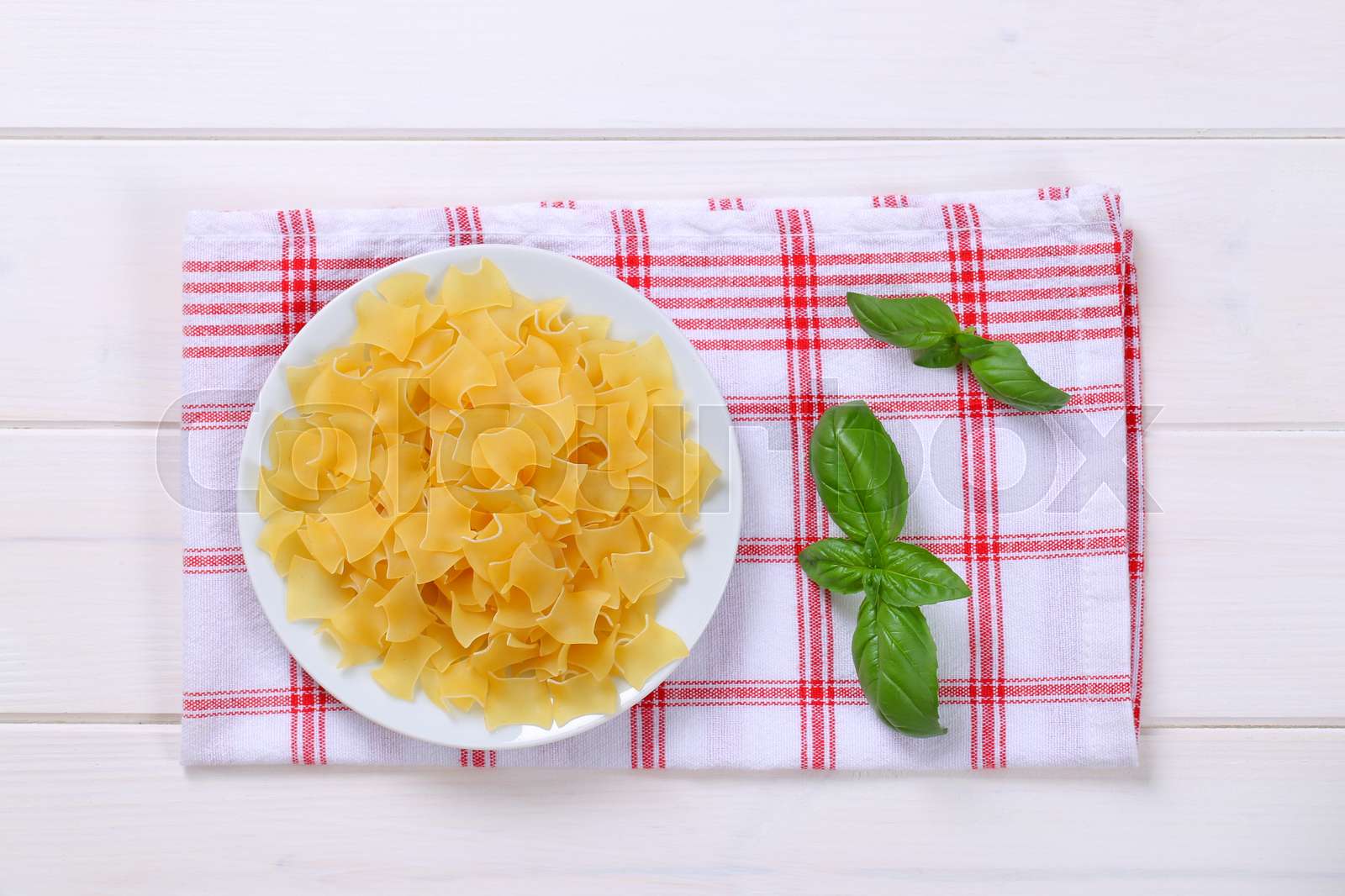 quadretti - square shaped pasta | Stock image | Colourbox