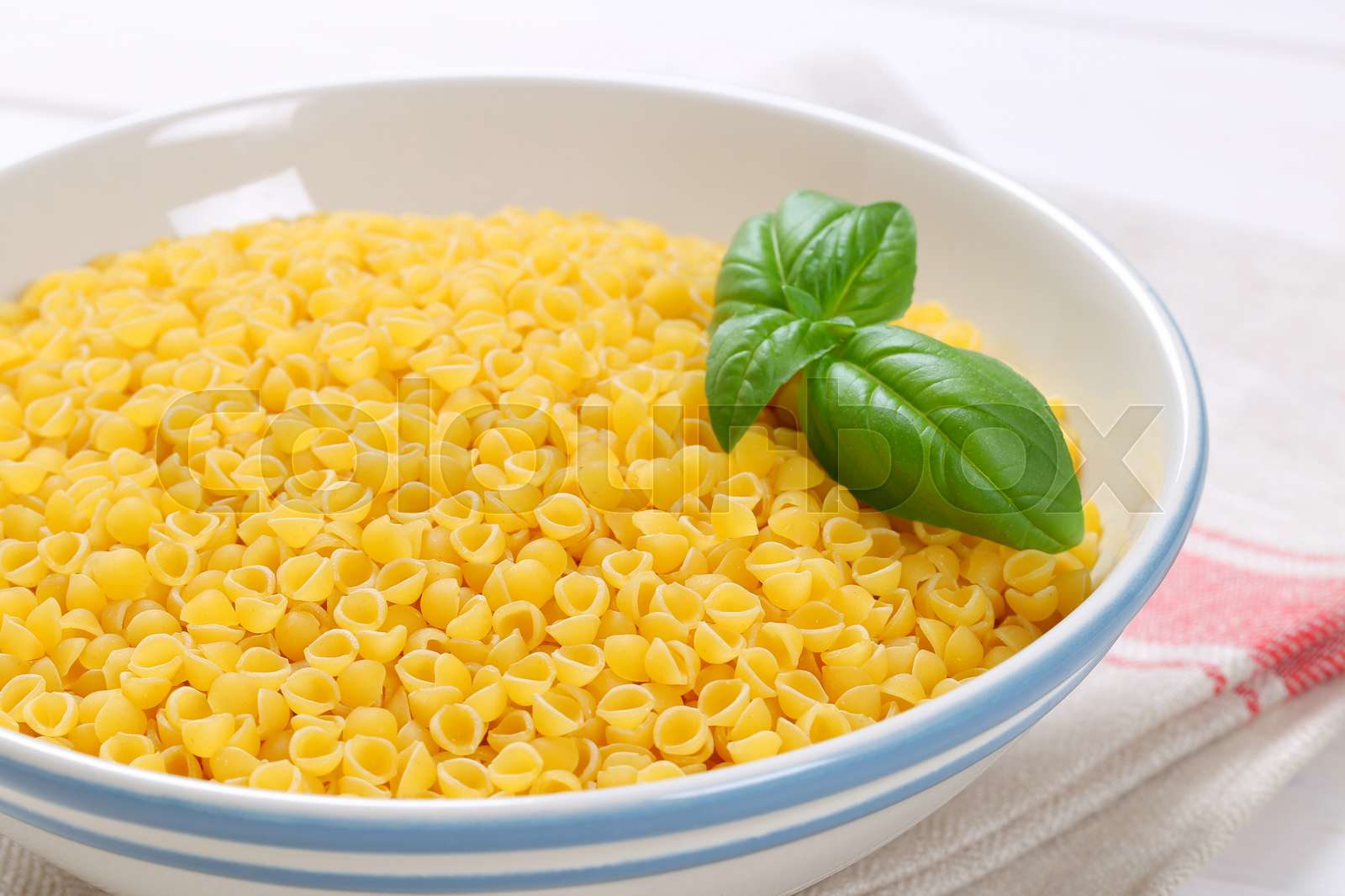 small pasta shells | Stock image | Colourbox