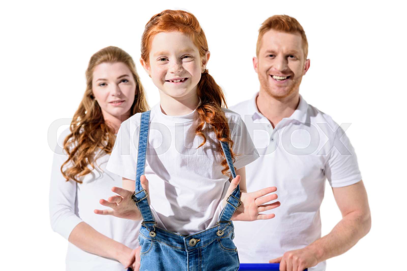 redhead family | Stock image | Colourbox