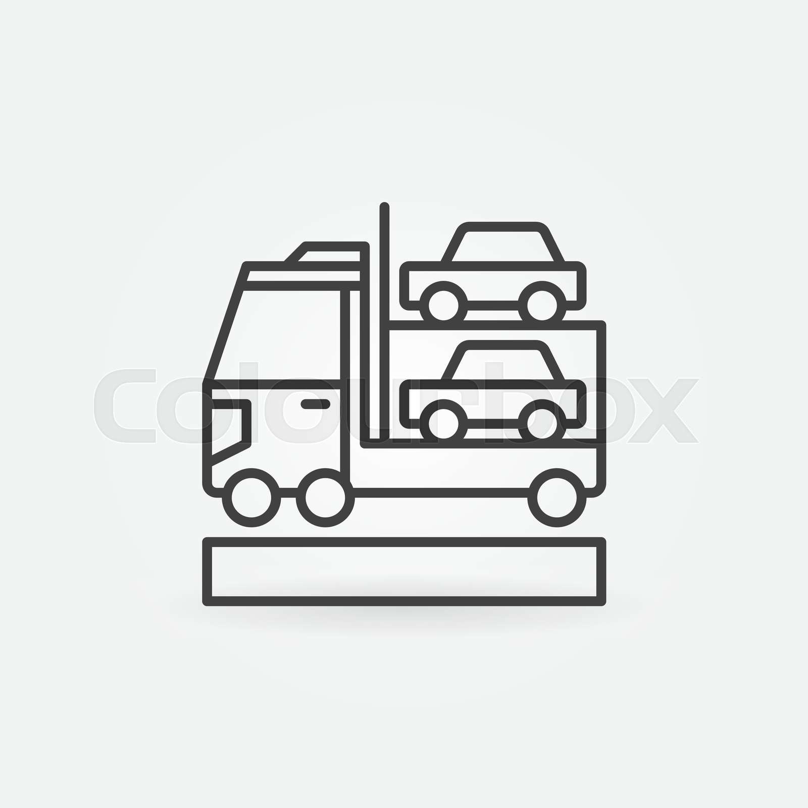 Car transporter icon | Stock vector | Colourbox