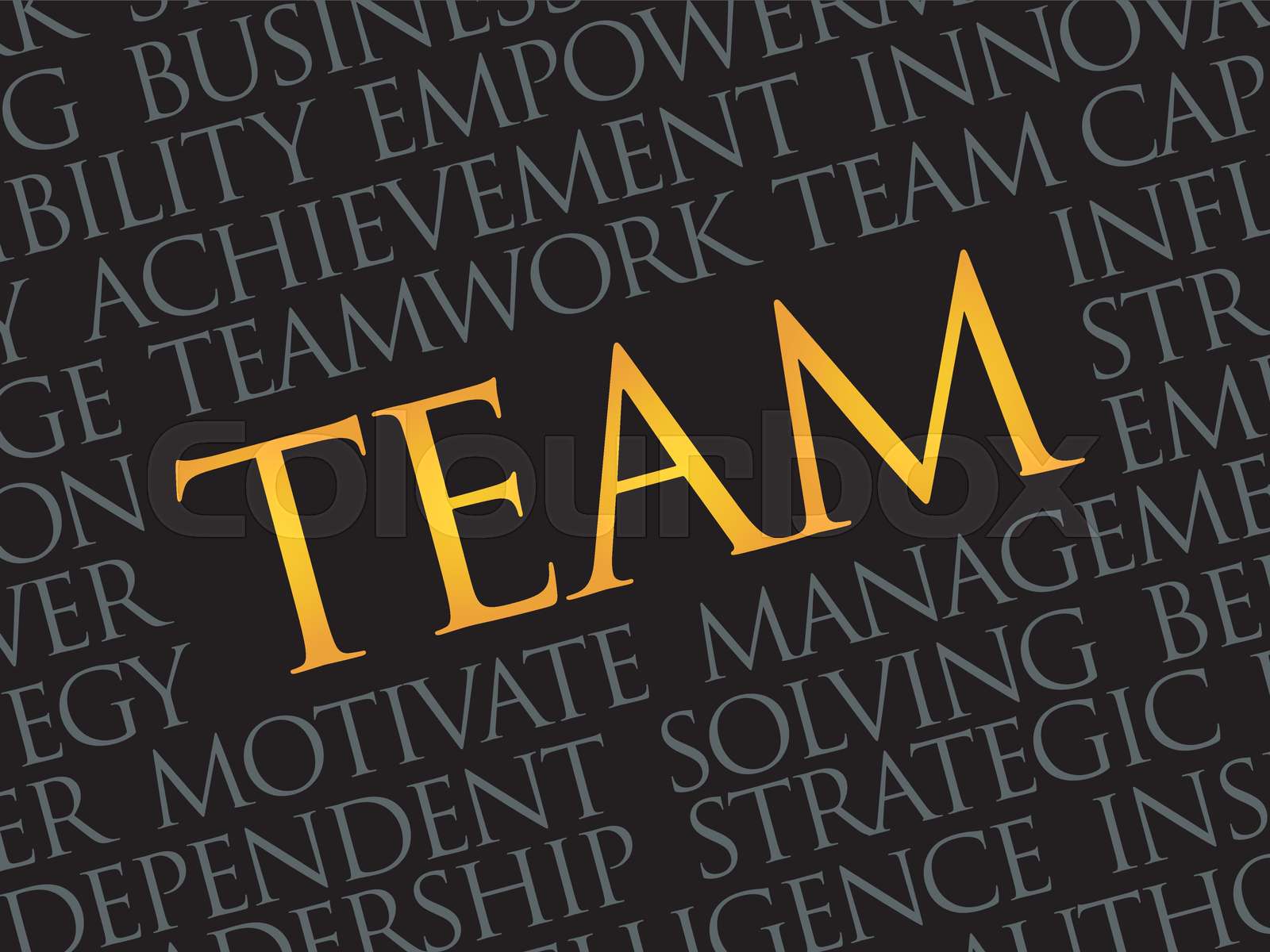 Team word cloud | Stock vector | Colourbox