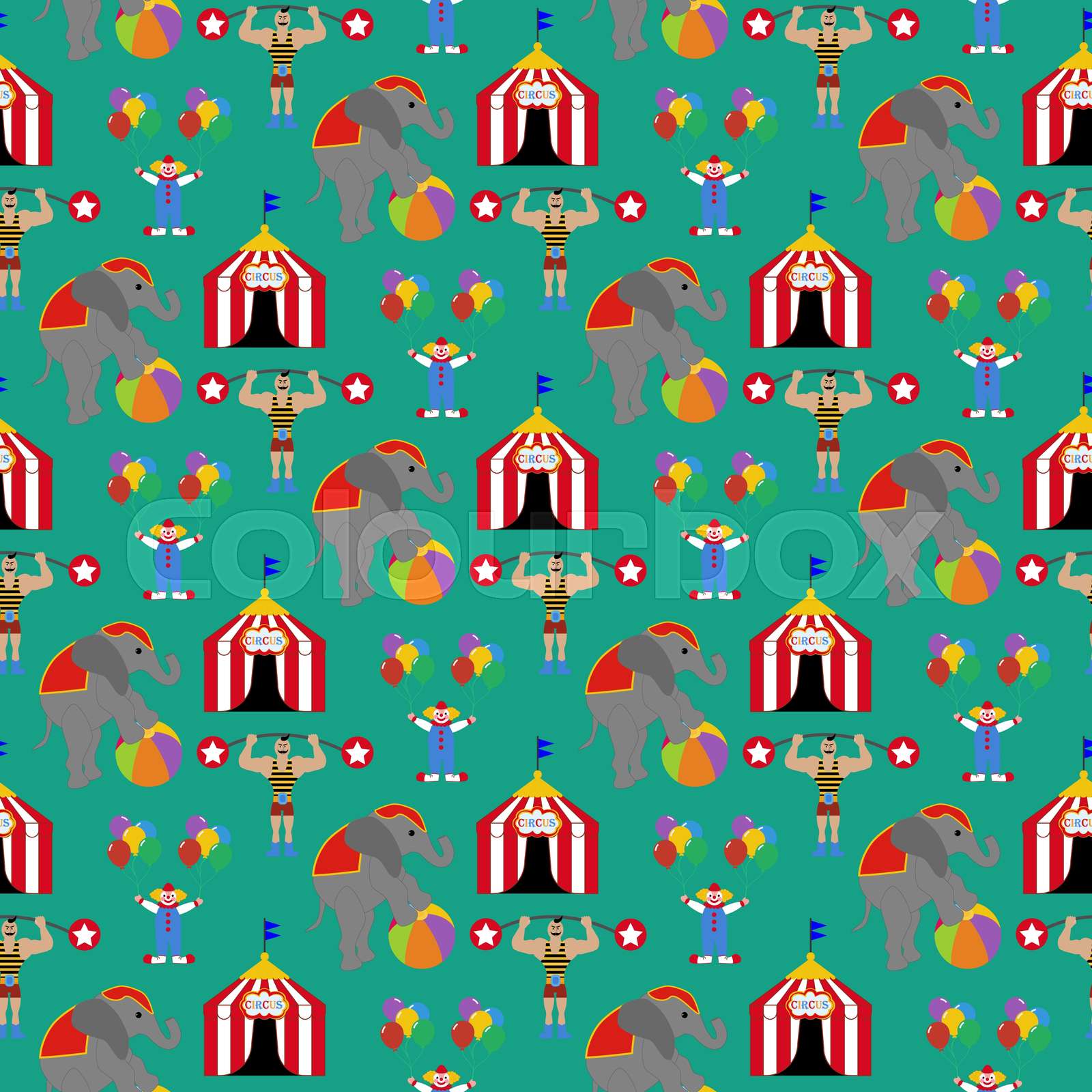 Circus seamless pattern | Stock vector | Colourbox
