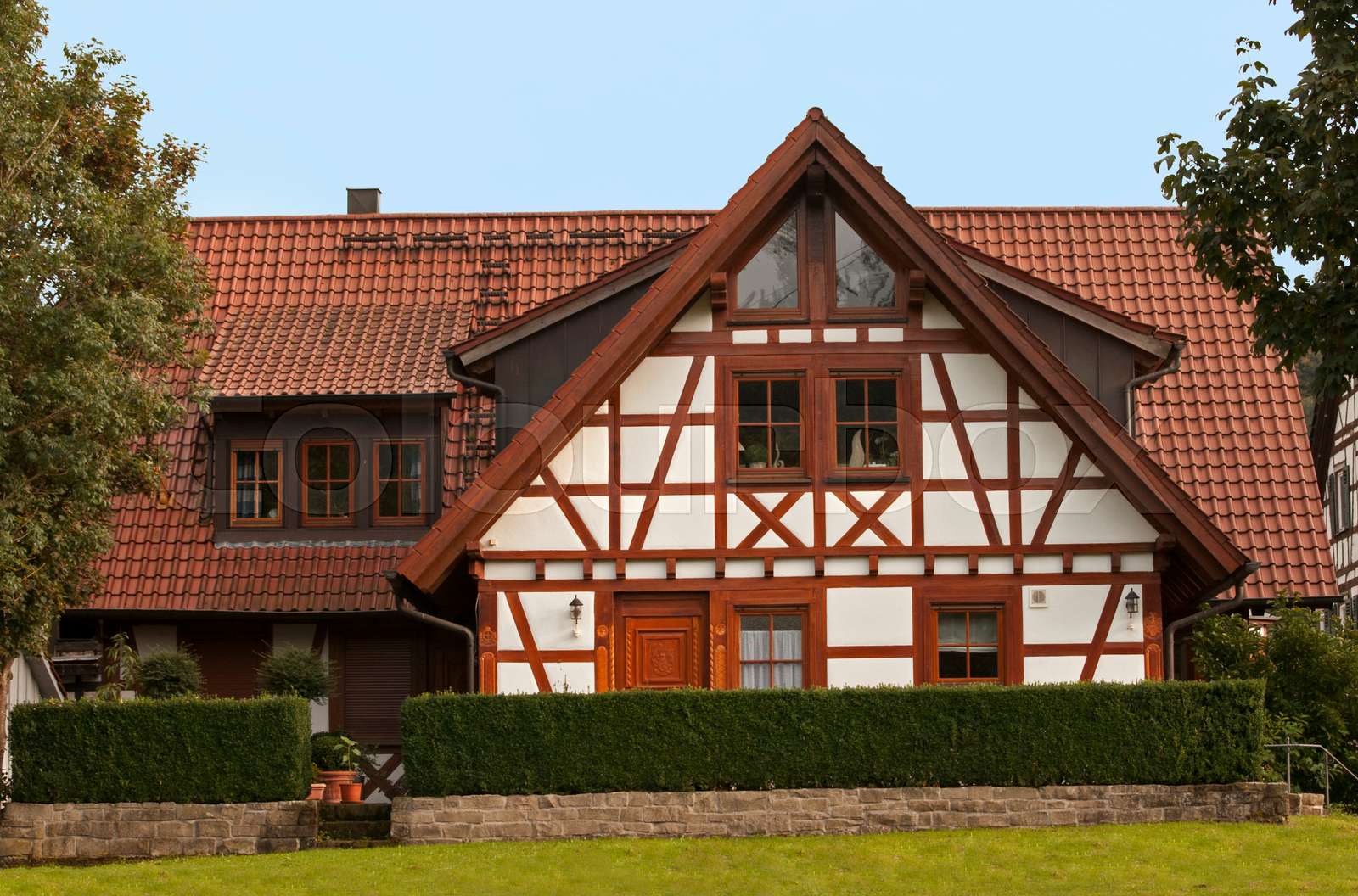 fachwerkhaus in deutschland | Stock Bild | Colourbox