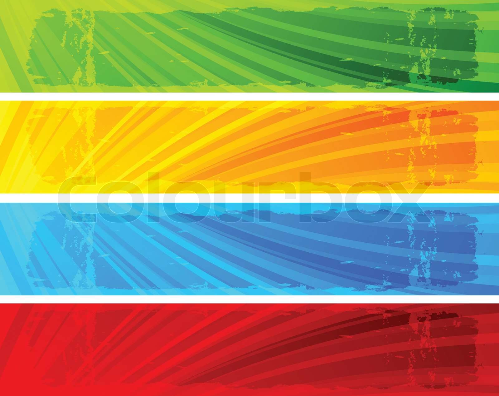 Collection of seven banners | Stock vector | Colourbox