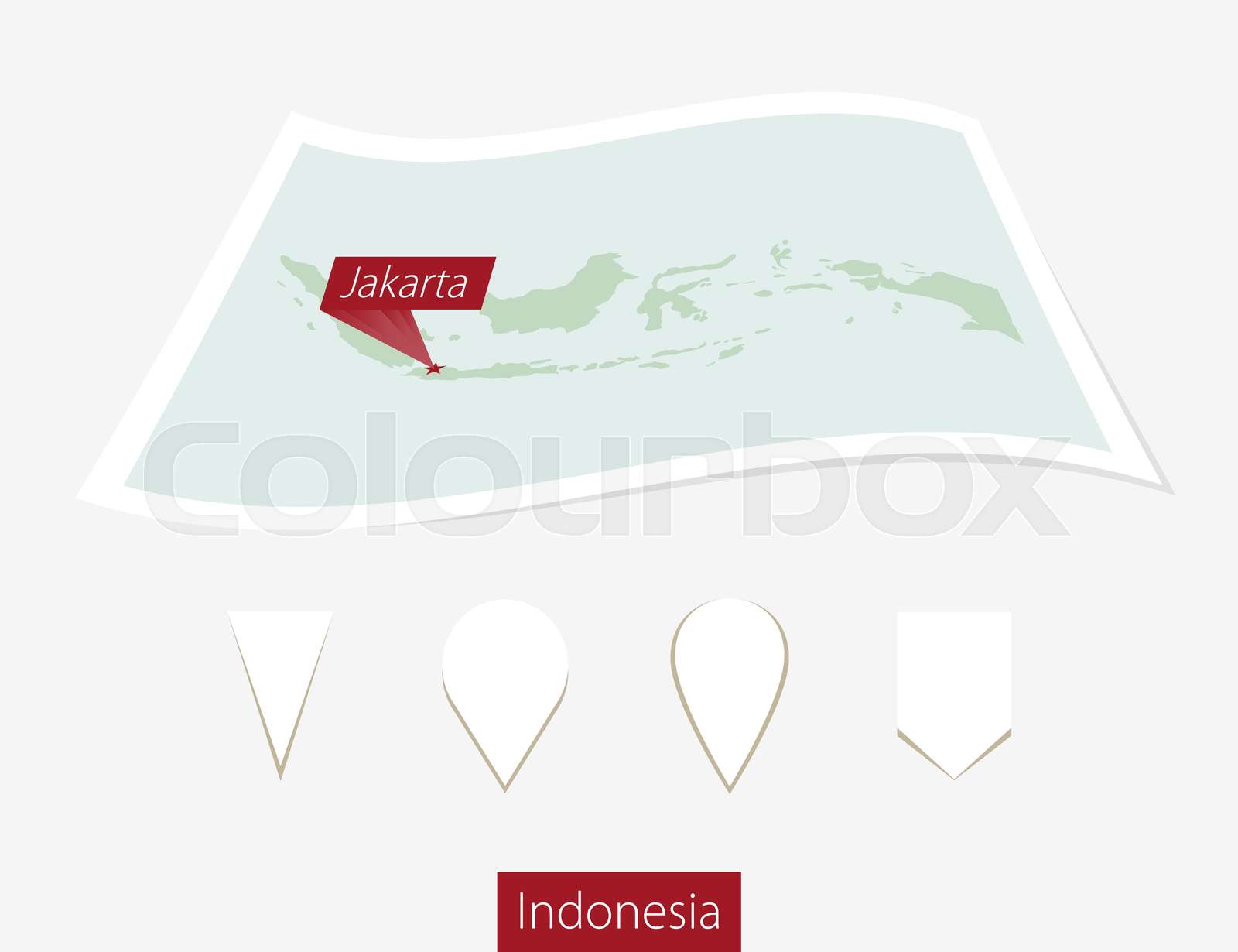 Jakarta Map Vector