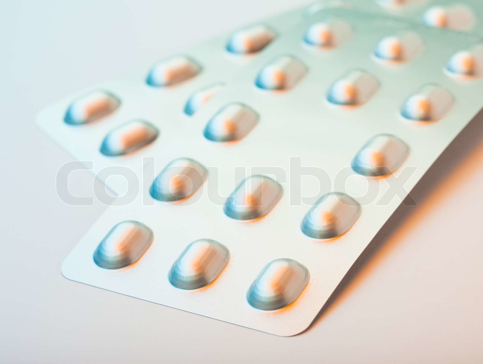Medicinal pills piled up a bunch of closeup | Stock image | Colourbox