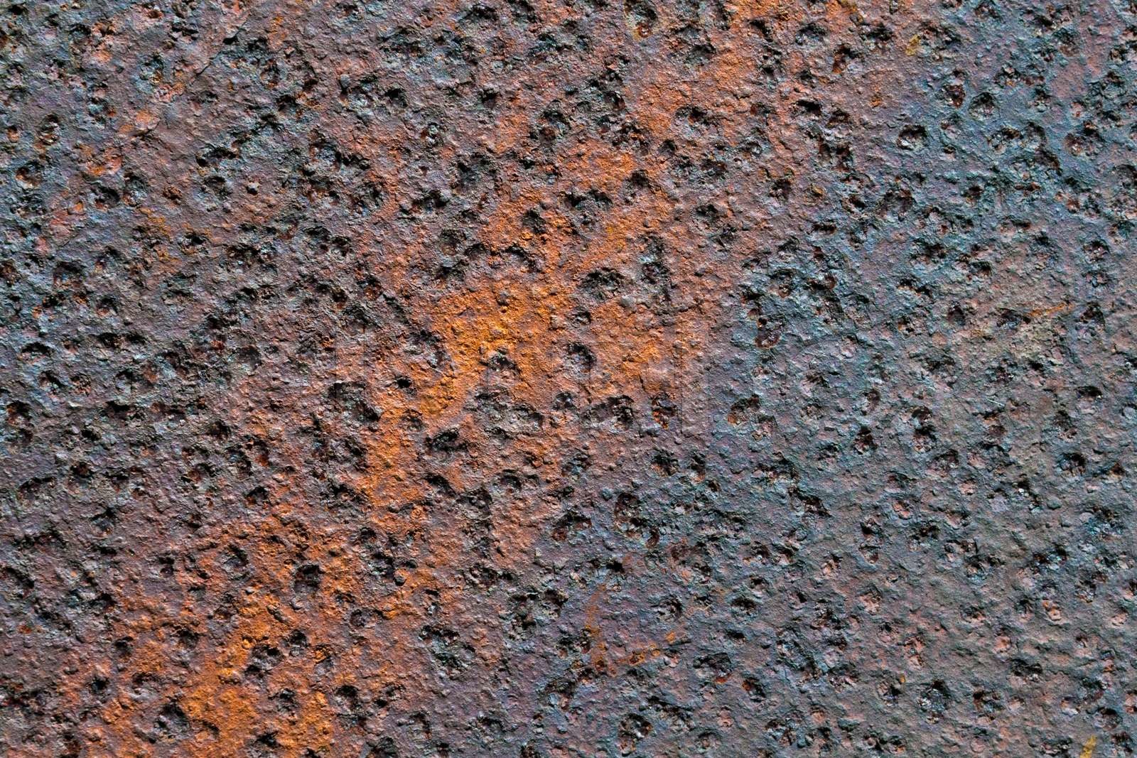 The metal plate badly damaged by rust | Stock image | Colourbox