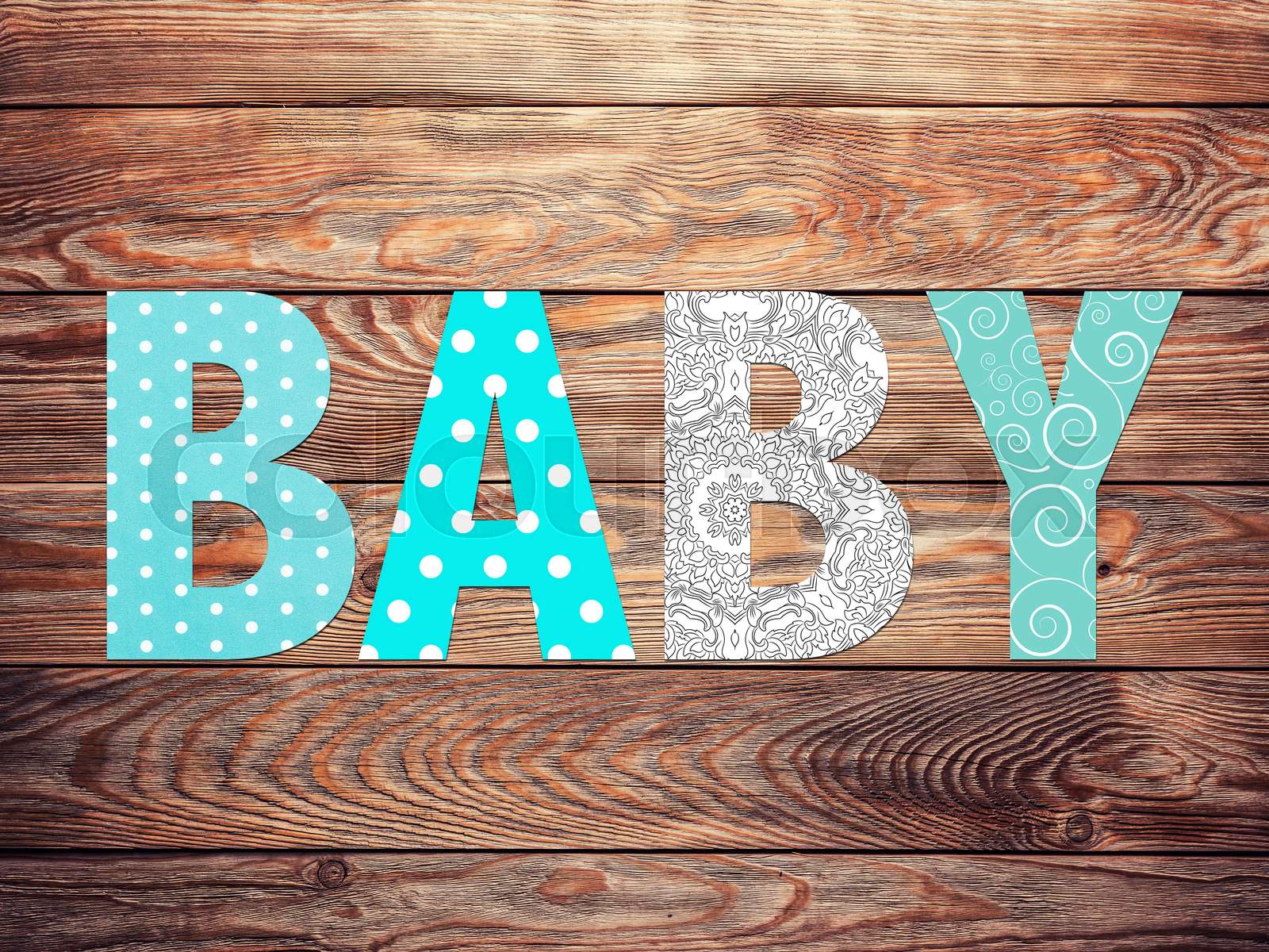 Letters Of Word Baby Stock Image Colourbox