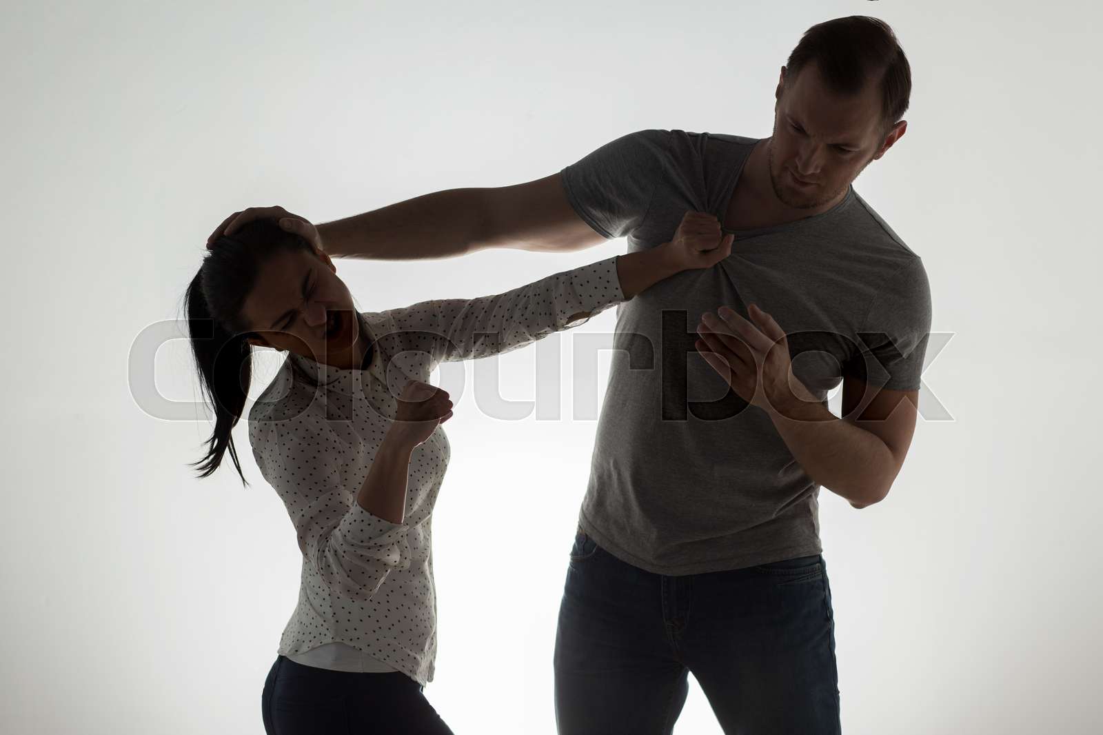 angry couple having fight | Stock image | Colourbox