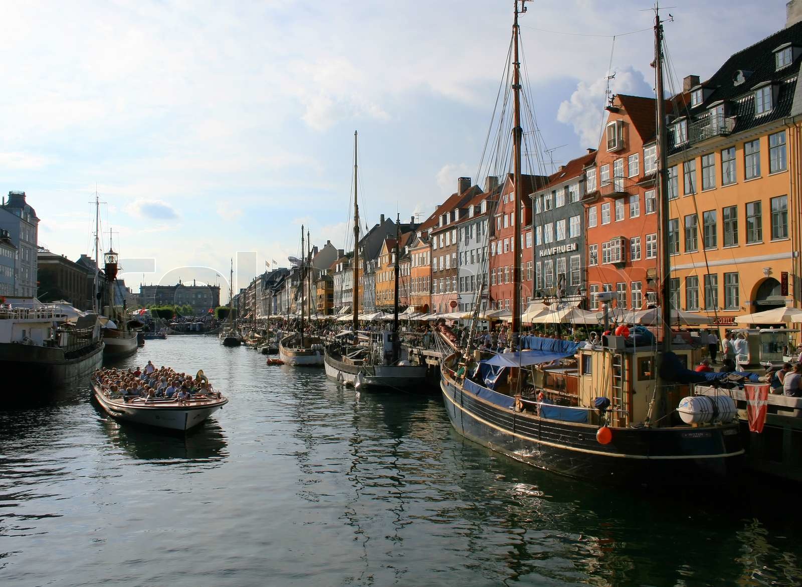 kopenhagen, kai, hafen | Stock Bild | Colourbox